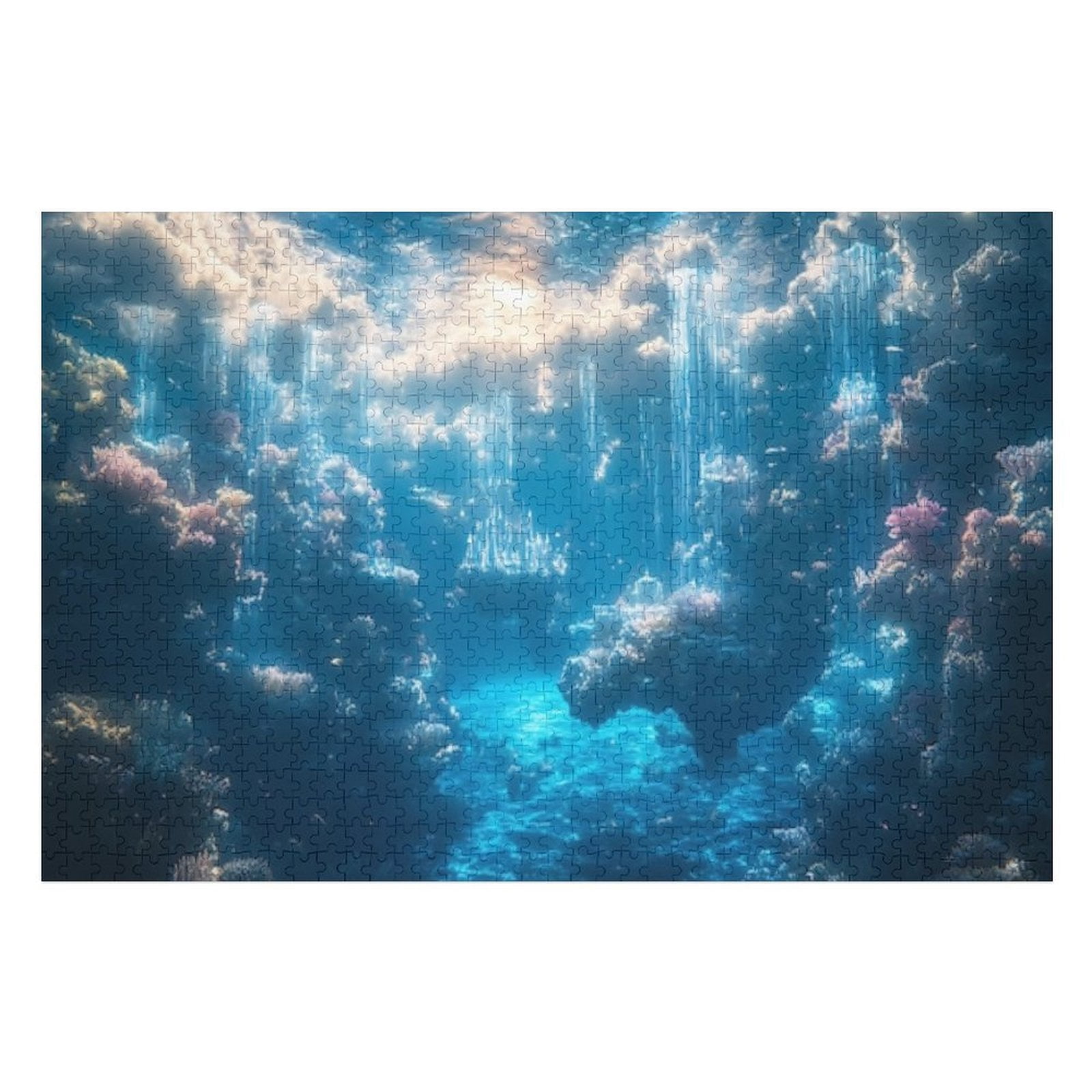 Puzzles for Adults 300 Pieces - Neptune With Deep Sapphireblue Ocean ...