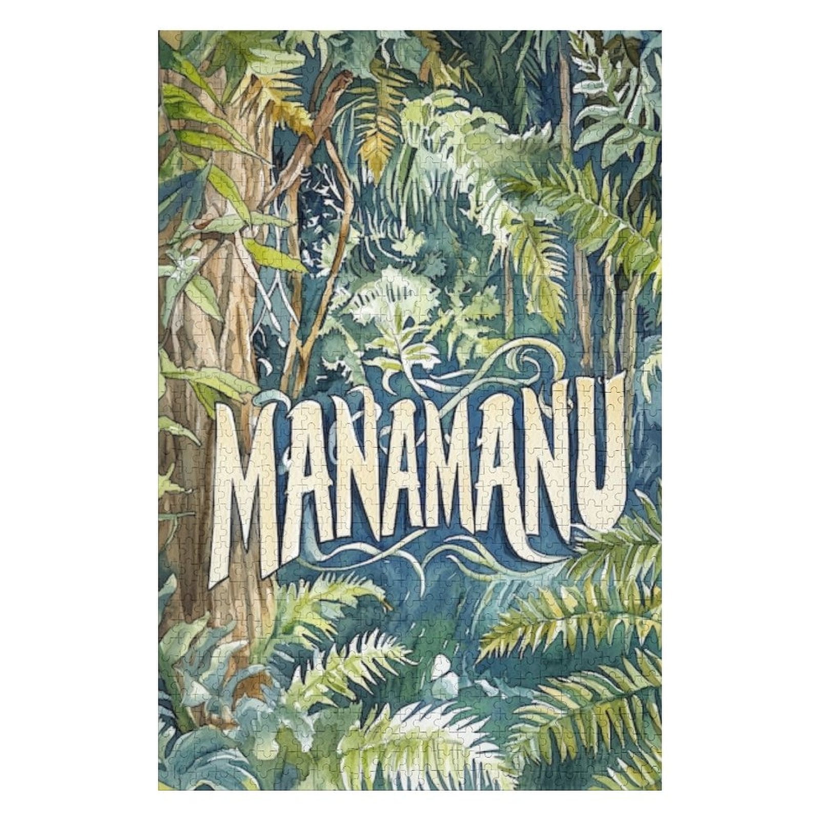 Puzzles for Adults 300 Pieces - Tropical Forest With Palm Trees Funny ...