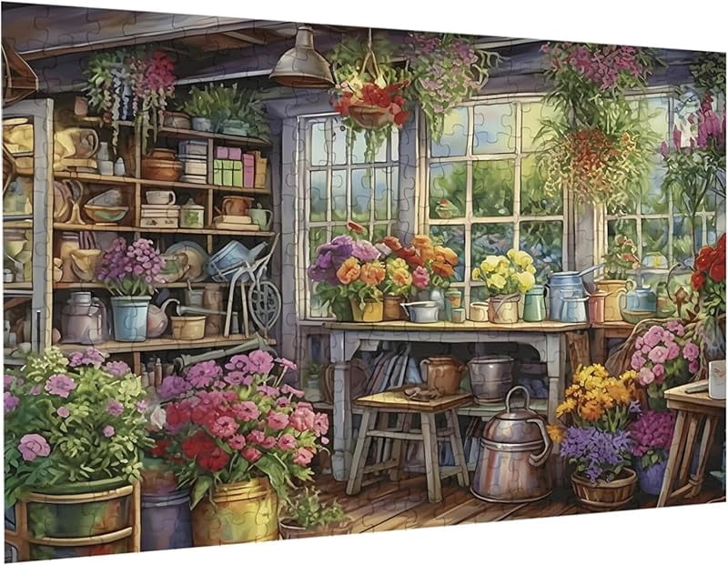 Puzzles for Adults 50 Pieces Jigsaw Puzzles Garden Bungalow Formation ...