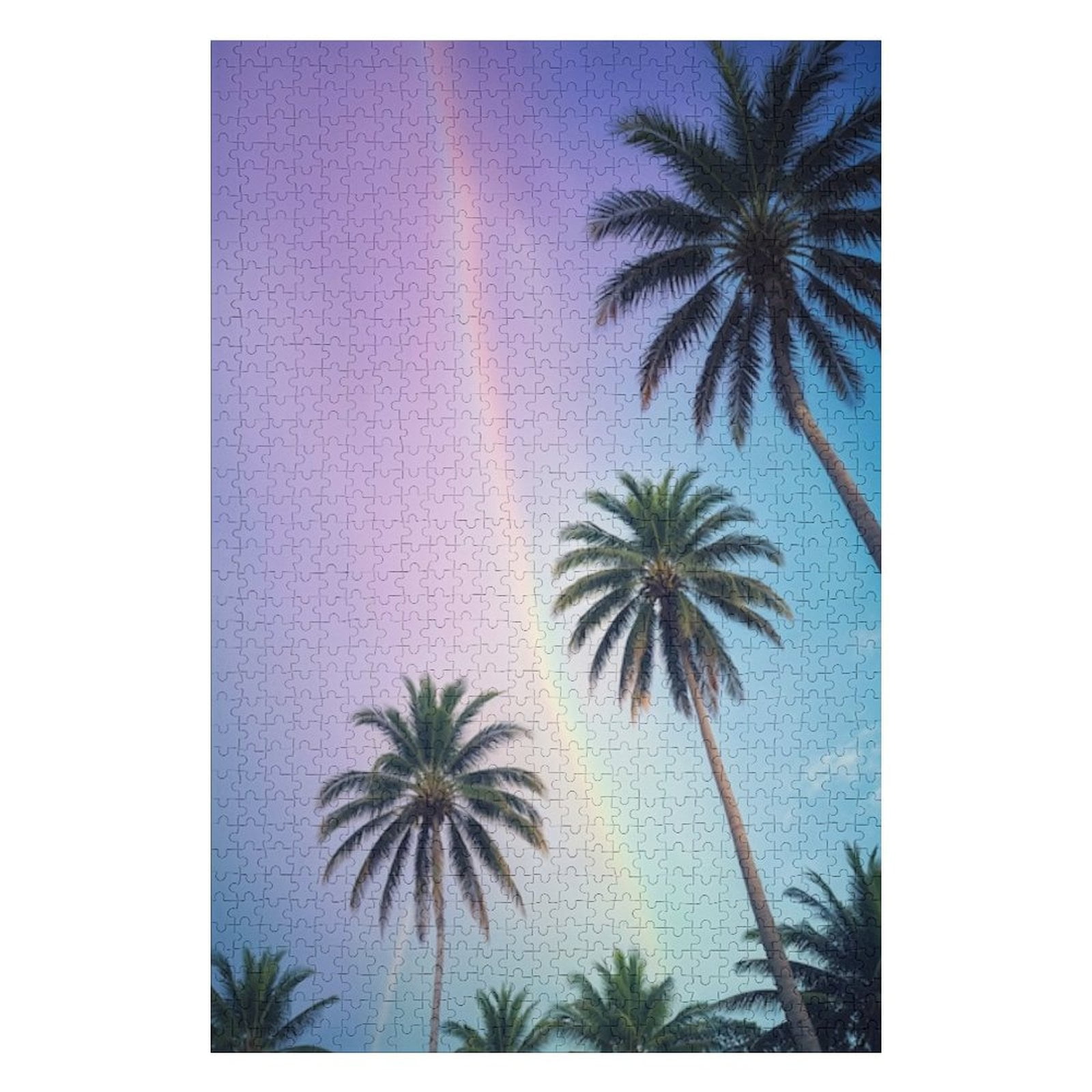 Puzzles for Adults 500 Pieces - Beautiful Palm Tree Vivid Colors ...