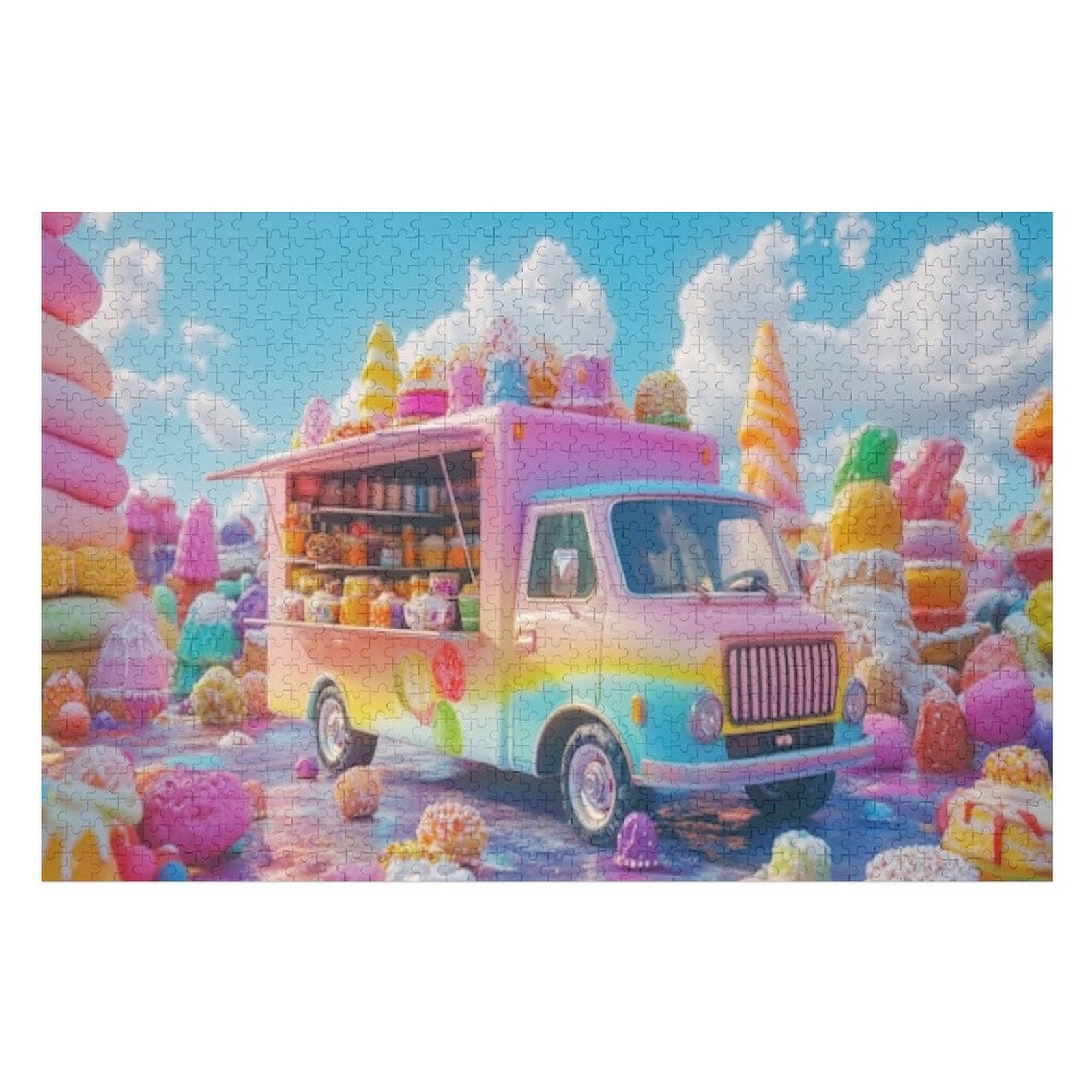 Puzzles for Adults 500 Pieces - Candyland Sweet Escape Funny ...