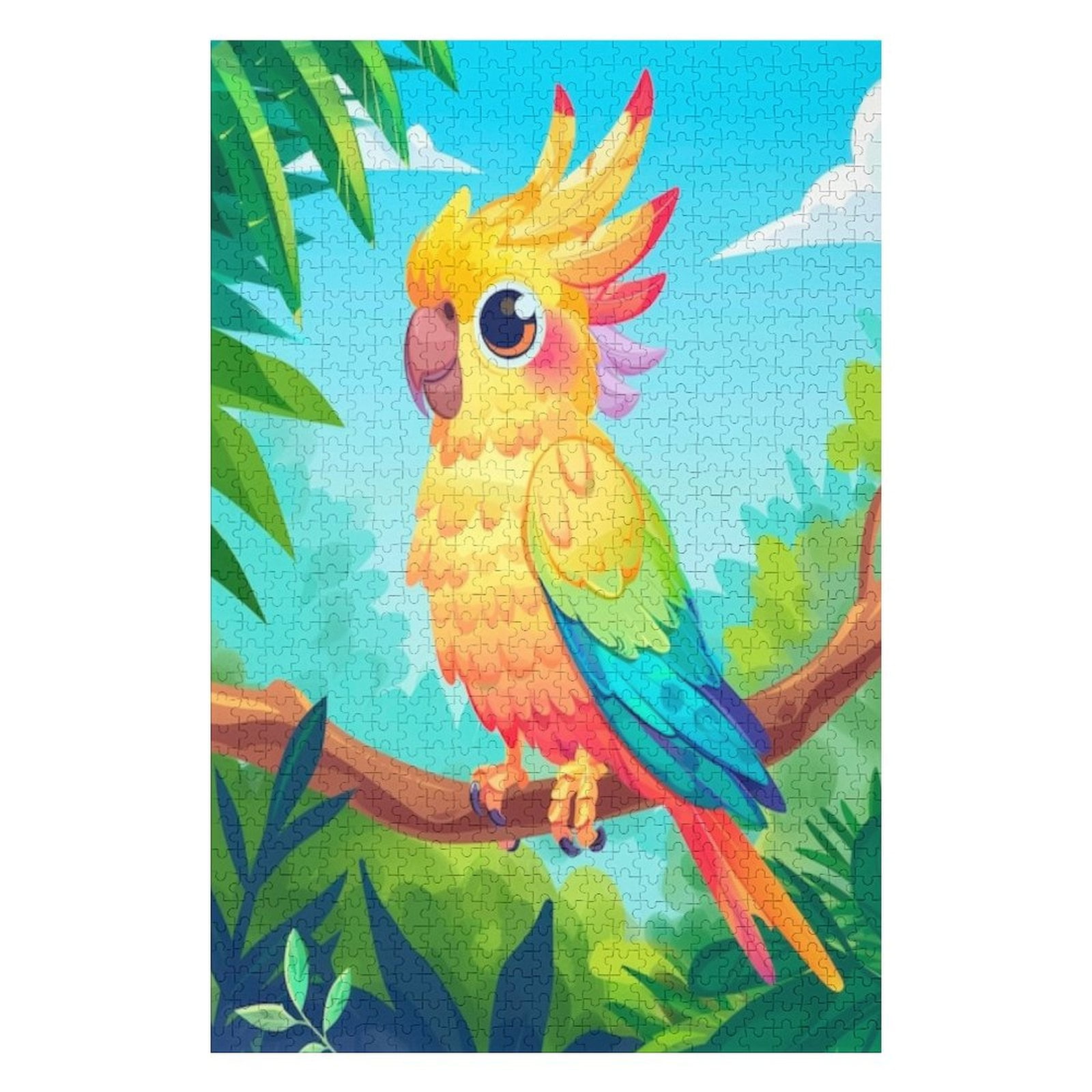 Puzzles for Adults 500 Pieces - Cartoony Bird Funny Puzzles Educational ...