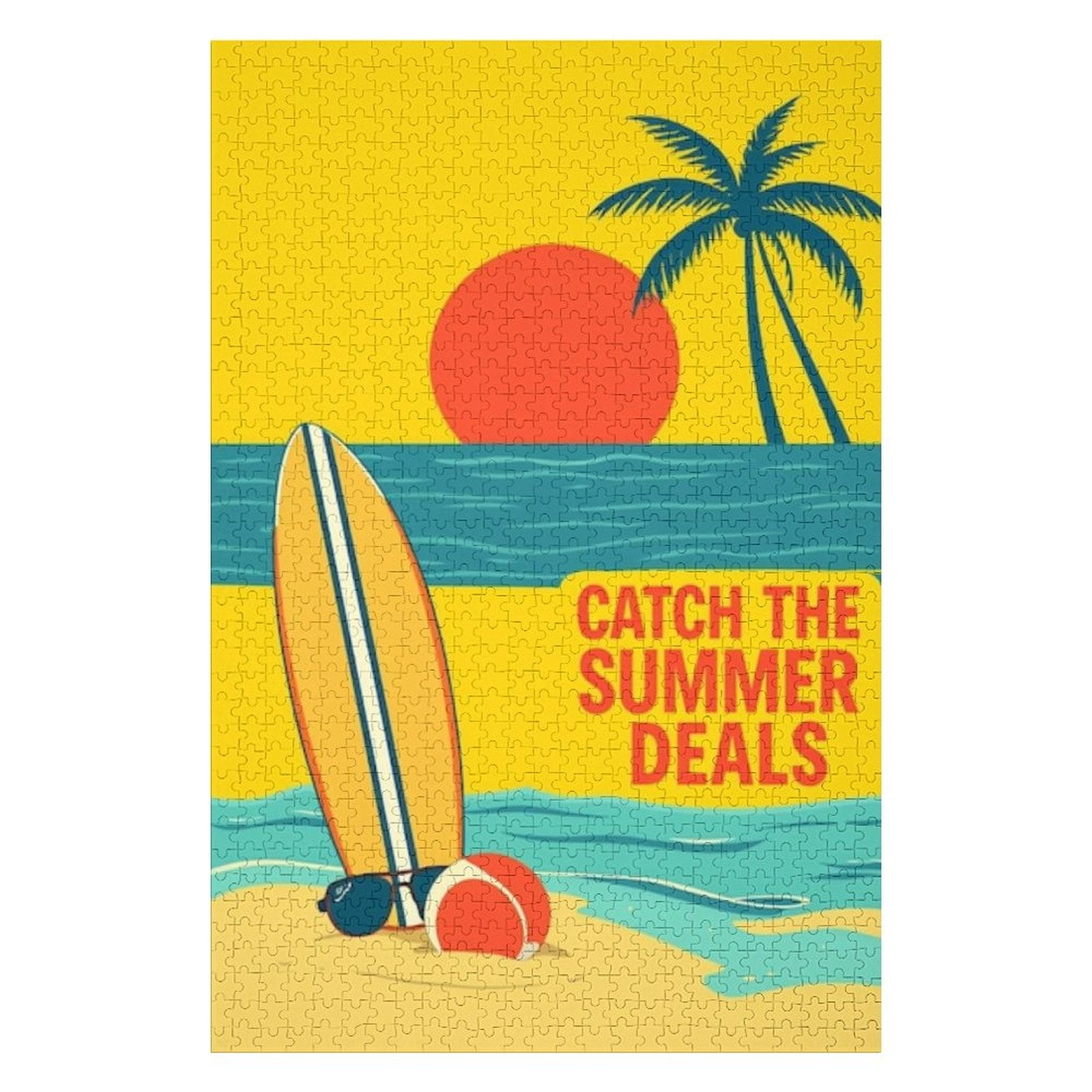 Puzzles for Adults 500 Pieces - Catch Summer Deals Funny Puzzle Unique ...