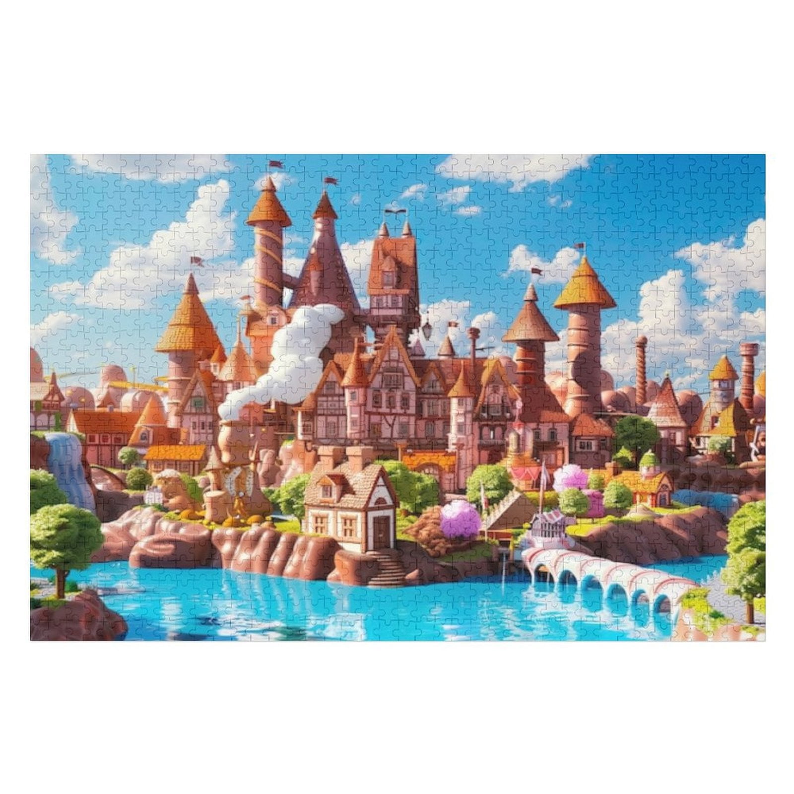 Puzzles for Adults 500 Pieces - Chocolate Factory Funny Educational ...