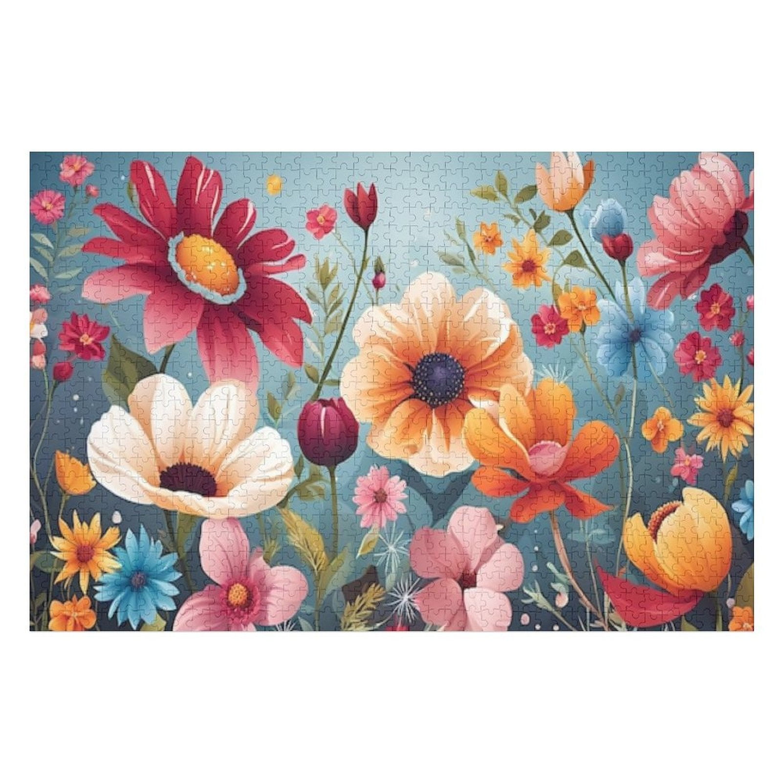 Puzzles for Adults 500 Pieces - Colorful Floral Funny Challenging ...