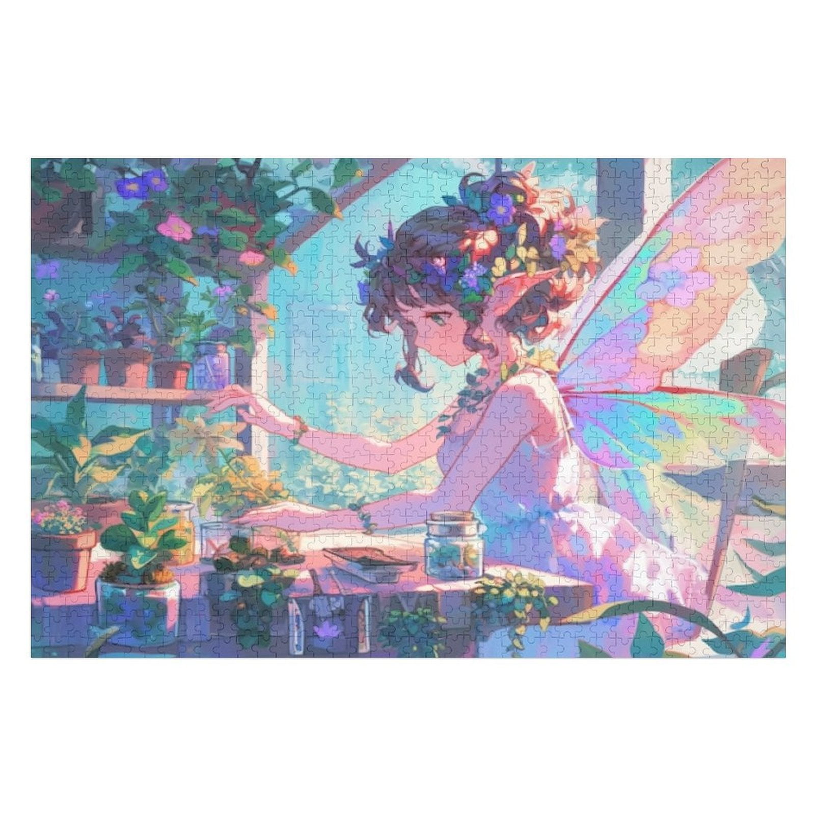 Puzzles for Adults 500 Pieces - Cute Fairy Girl Funny Puzzles ...