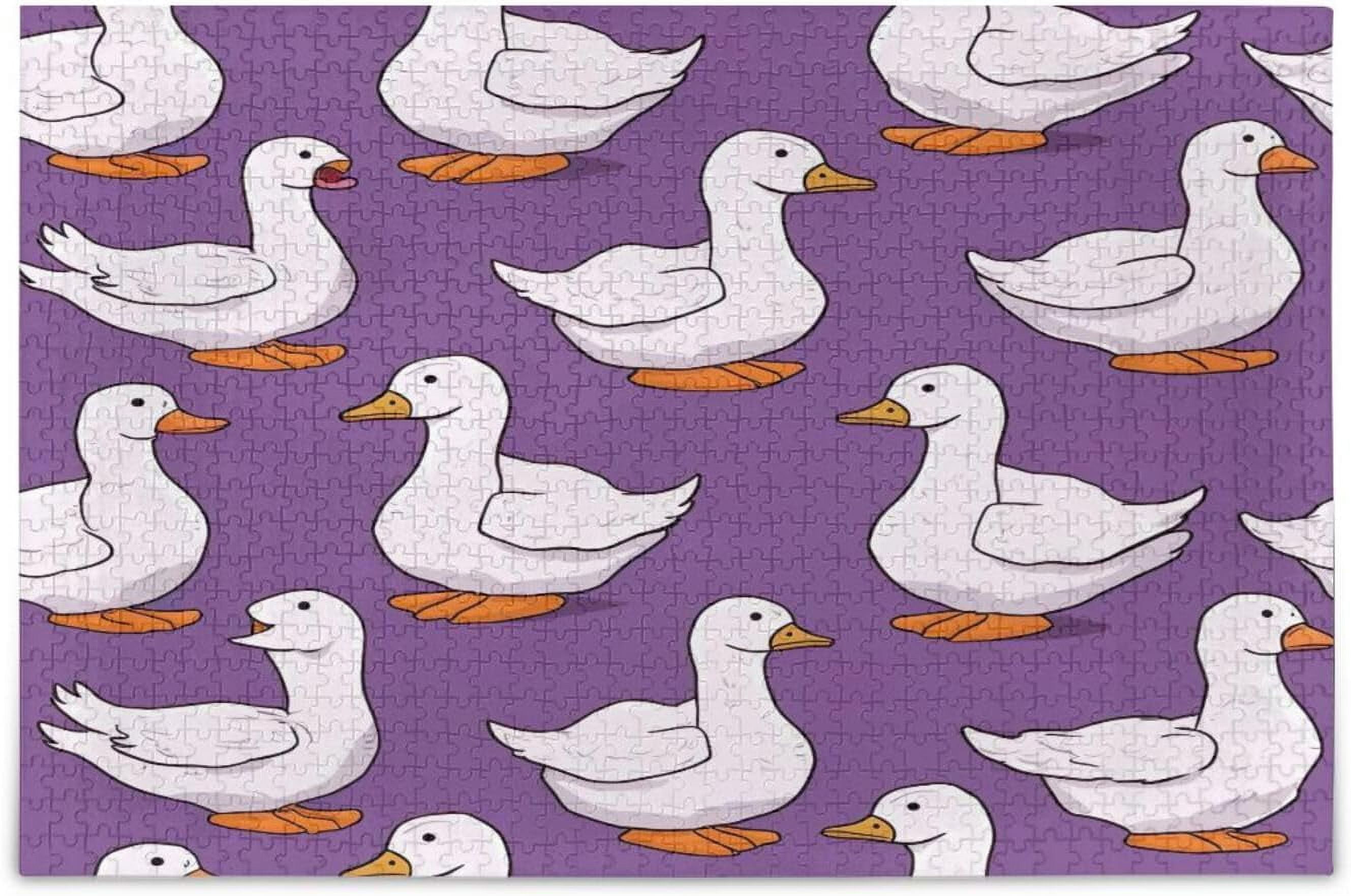 Puzzles for Adults 500 Pieces - Cute Goose Jigsaw Puzzle Family Game ...