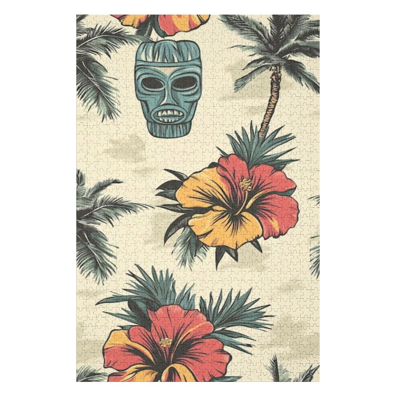 Puzzles for Adults 500 Pieces - Face Palm Trees Funny Puzzle Learning ...