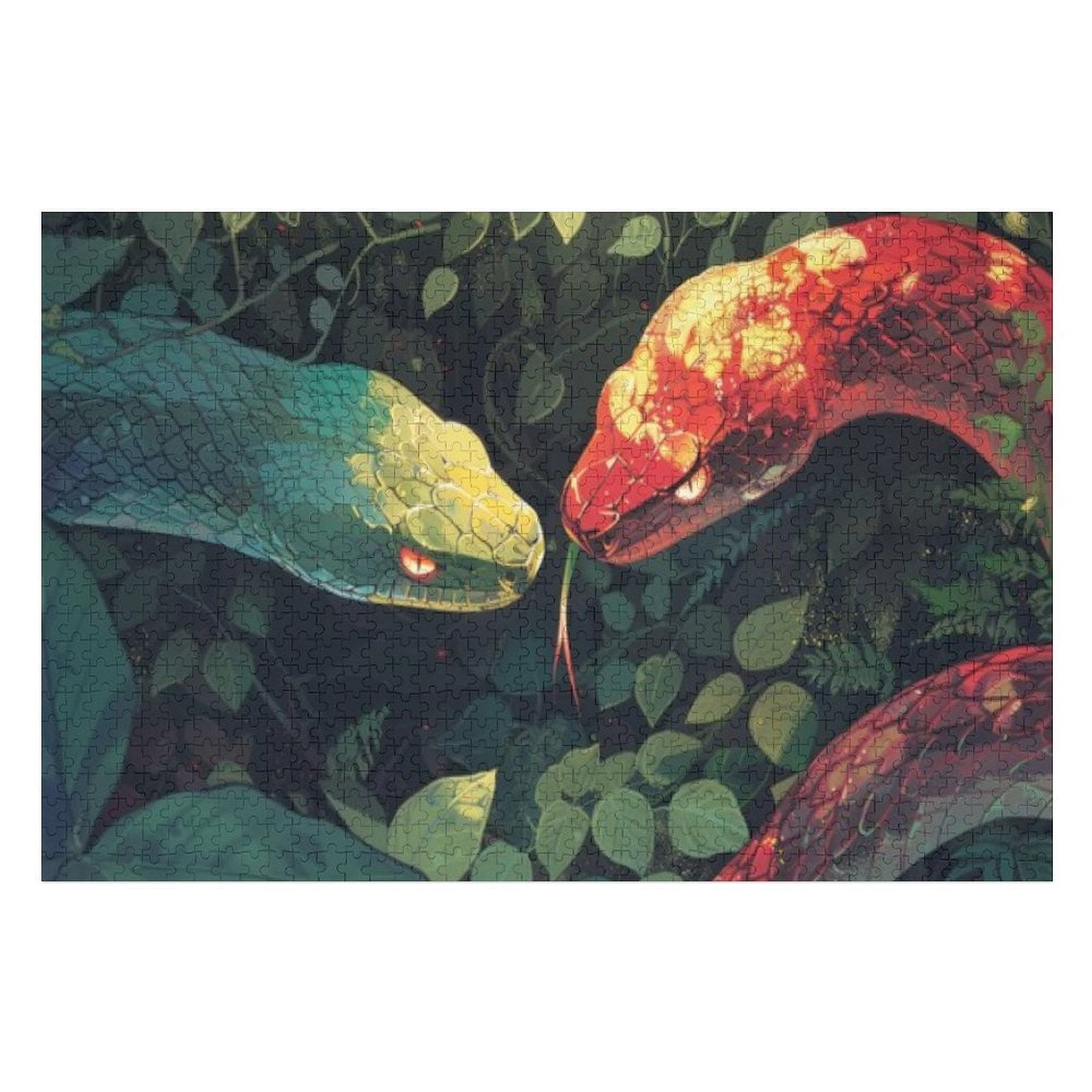 Puzzles for Adults 500 Pieces - Fantasy Snake Funny Puzzles Poster ...