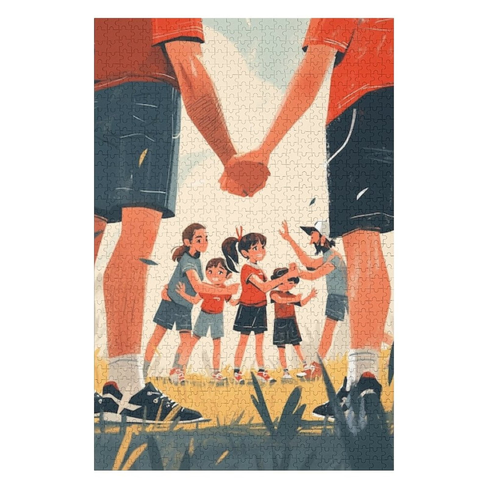 Puzzles for Adults 500 Pieces - Fathers Day With Kids Organizing Family ...