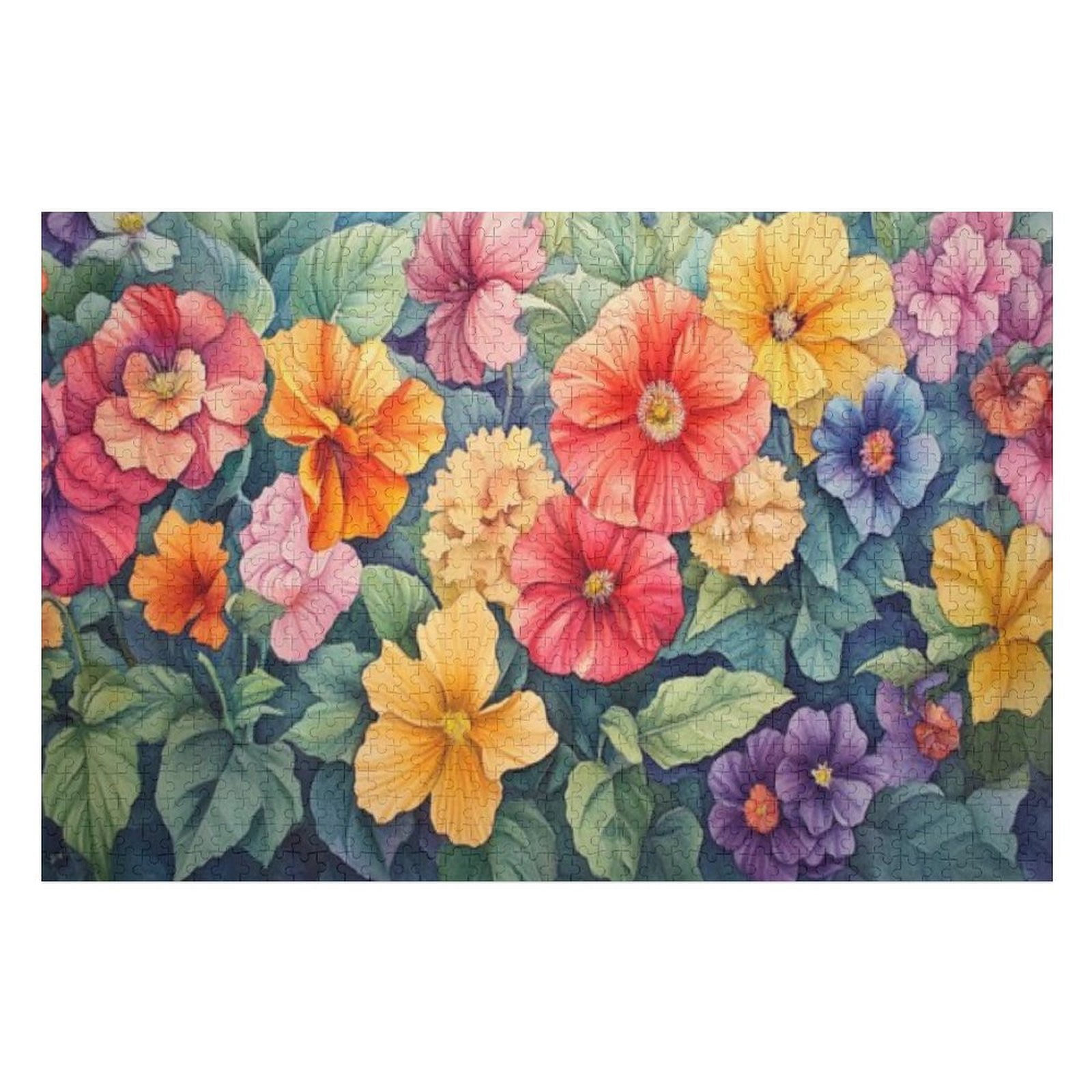 Puzzles for Adults 500 Pieces - Garden Flowers Funny Puzzle Learning ...