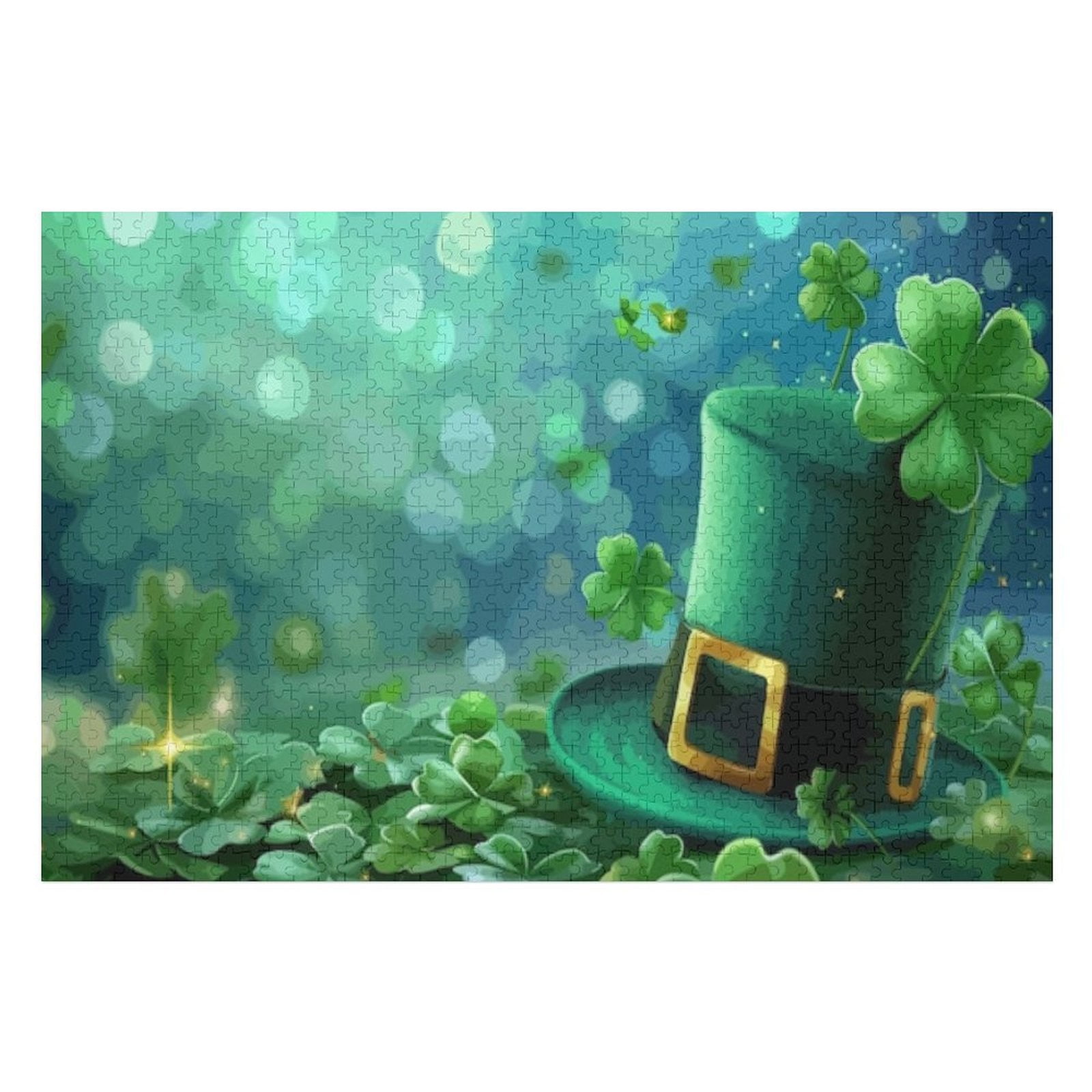 Puzzles for Adults 500 Pieces - Happy Saint Patrick'S Day With Clover ...