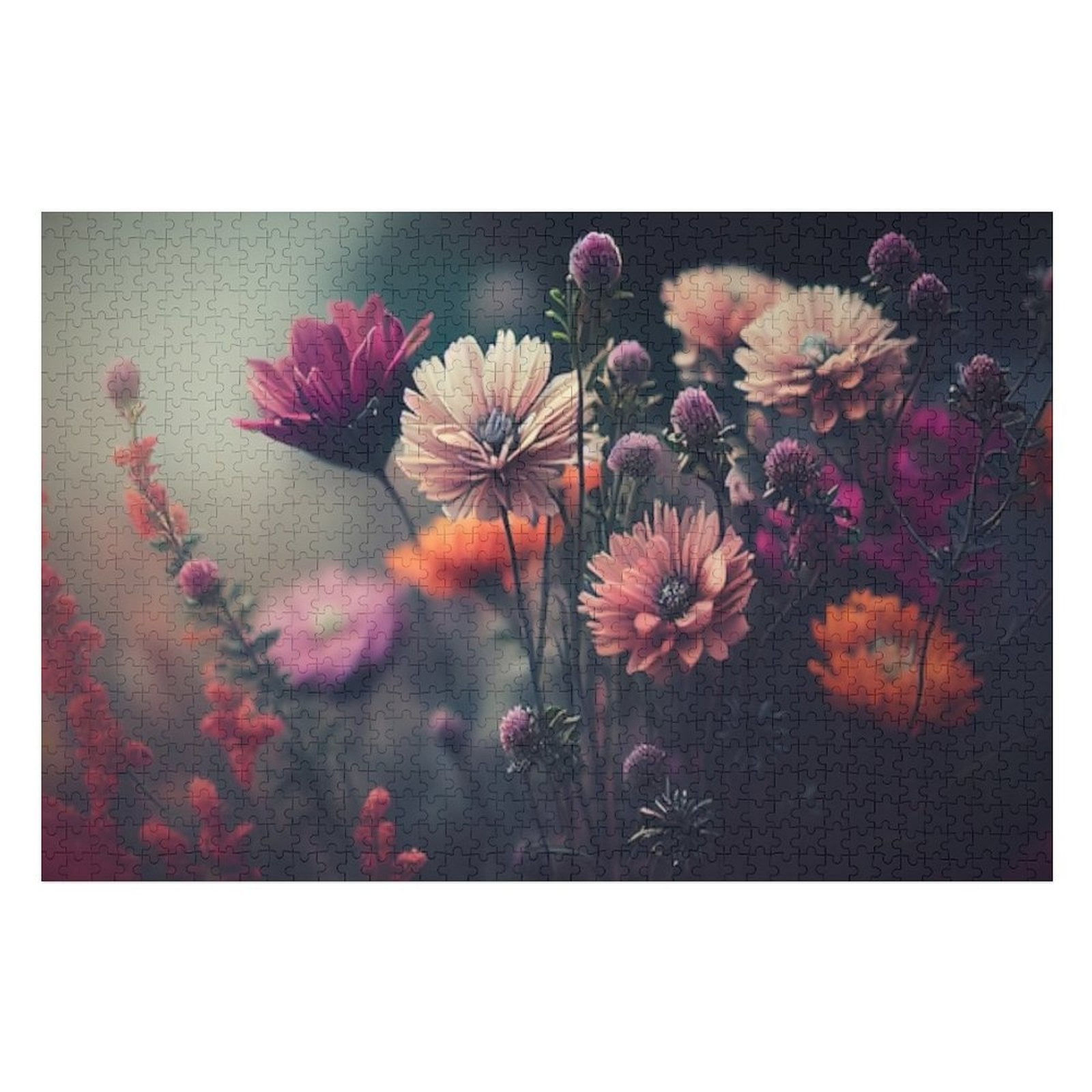 Puzzles for Adults 500 Pieces - Natures Beauty Captured Colorful Flower ...