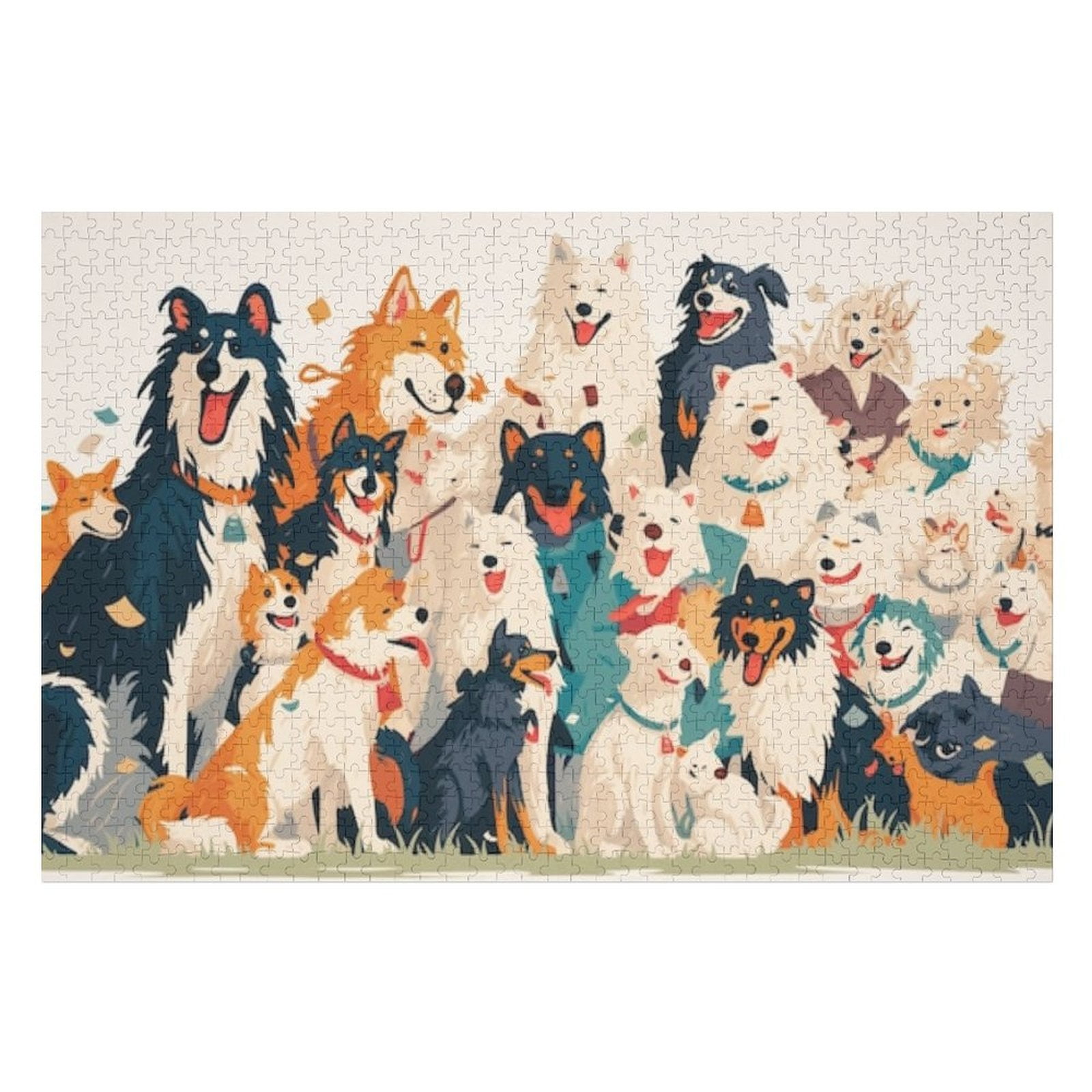 Puzzles for Adults 500 Pieces - Pet Parade Challenging Jigsaw Puzzle ...