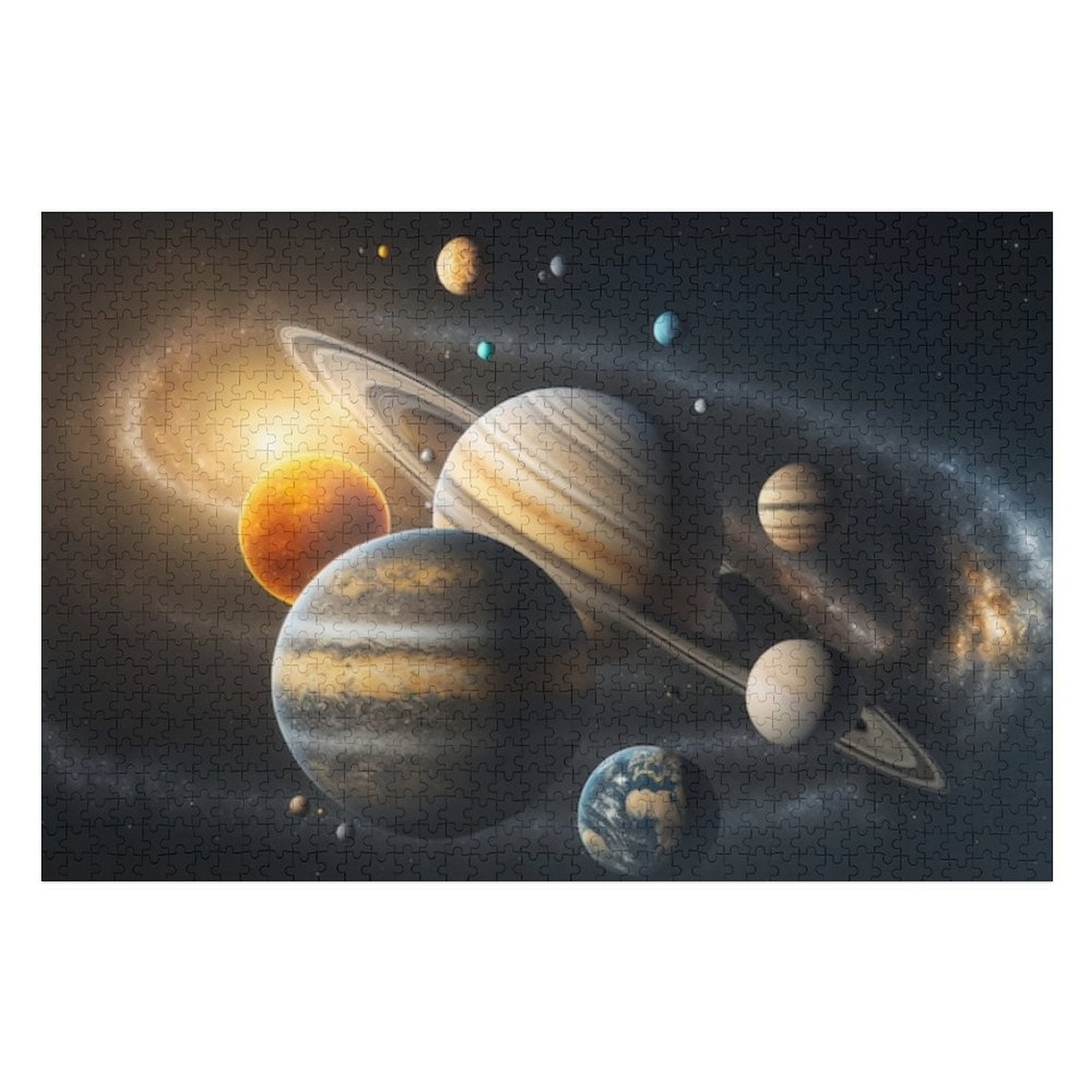 Puzzles for Adults 500 Pieces - Planets Solar System Universe Puzzle ...