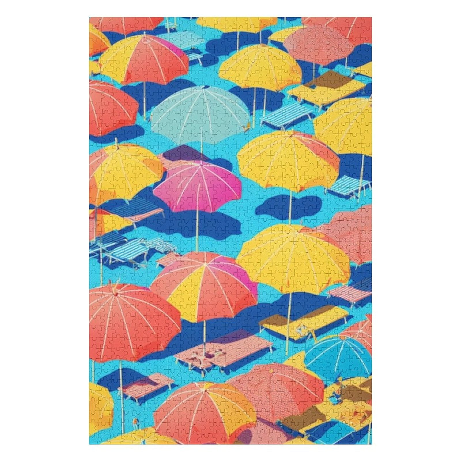 Puzzles for Adults 500 Pieces - Pop Art Beach Best Challenging Puzzles ...