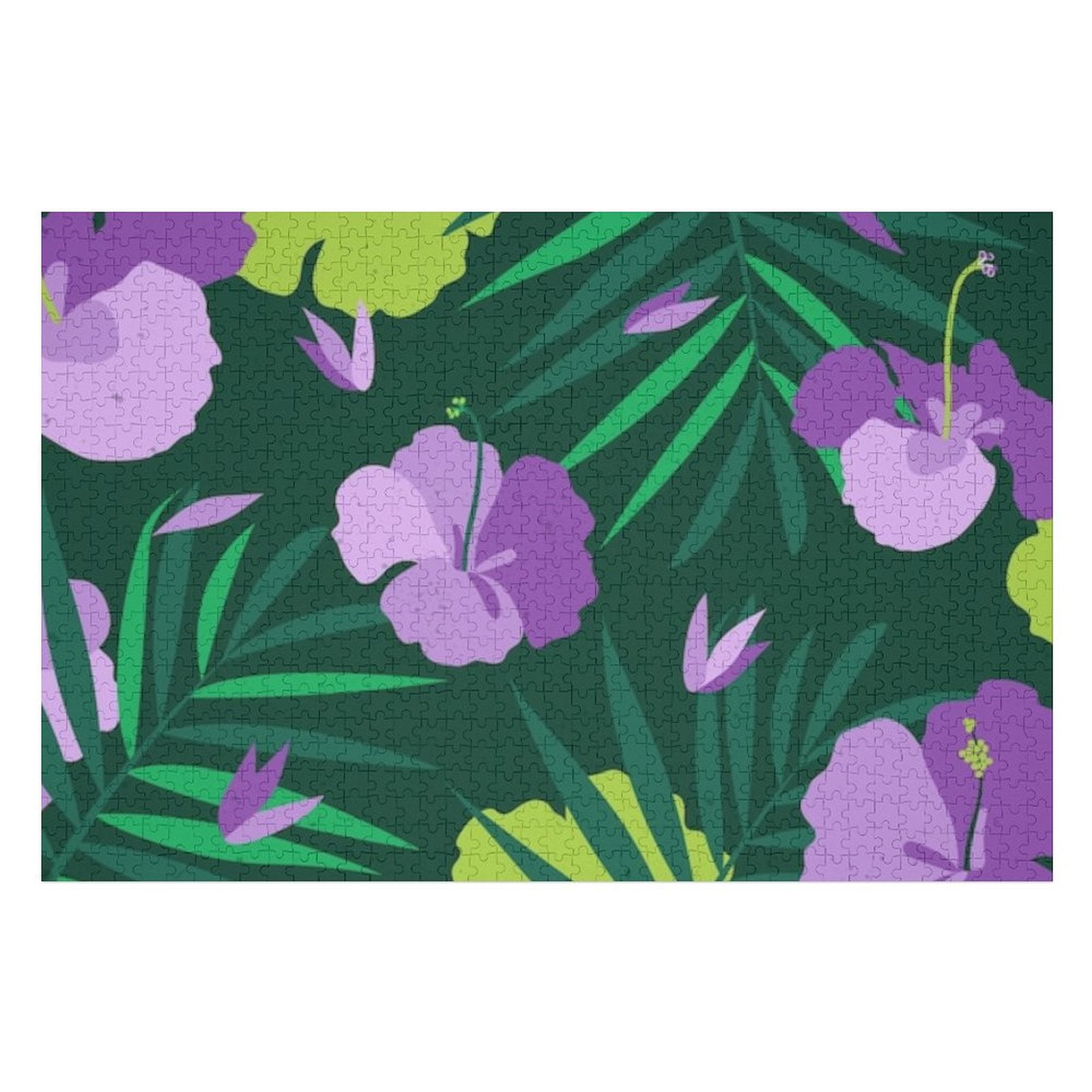 Puzzles for Adults 500 Pieces - Purple Flowers Puzzle Game Wonderful ...