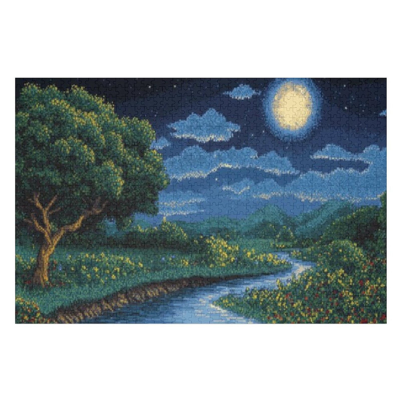 Puzzles for Adults 500 Pieces - River Landscape Funny Puzzle Unique ...