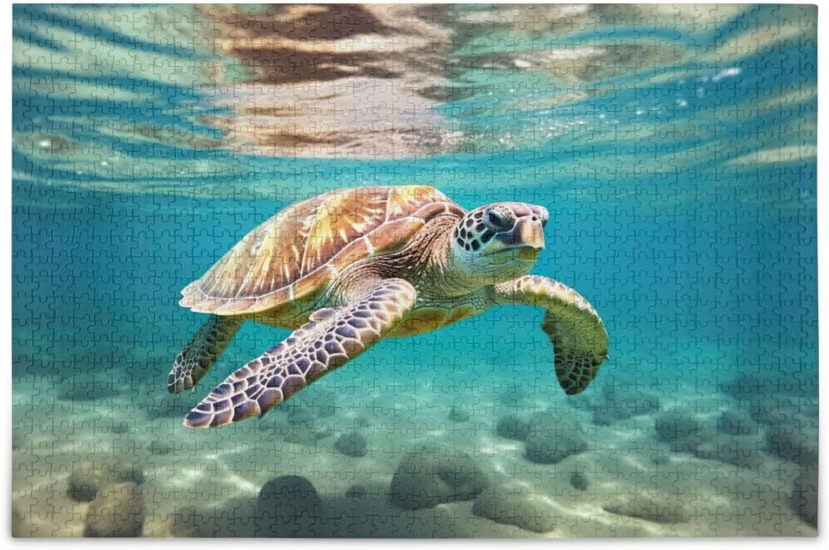 Puzzles for Adults 500 Pieces - Sea Turtle Jigsaw Puzzle Family Game ...