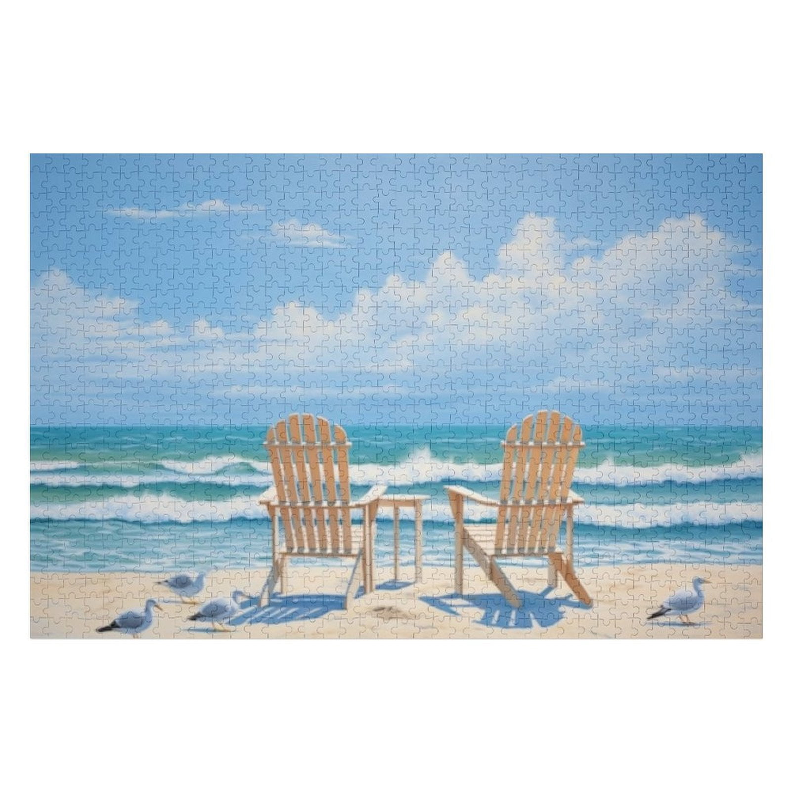 Puzzles for Adults 500 Pieces - Serene Seascapes Coastal Getaway Funny ...