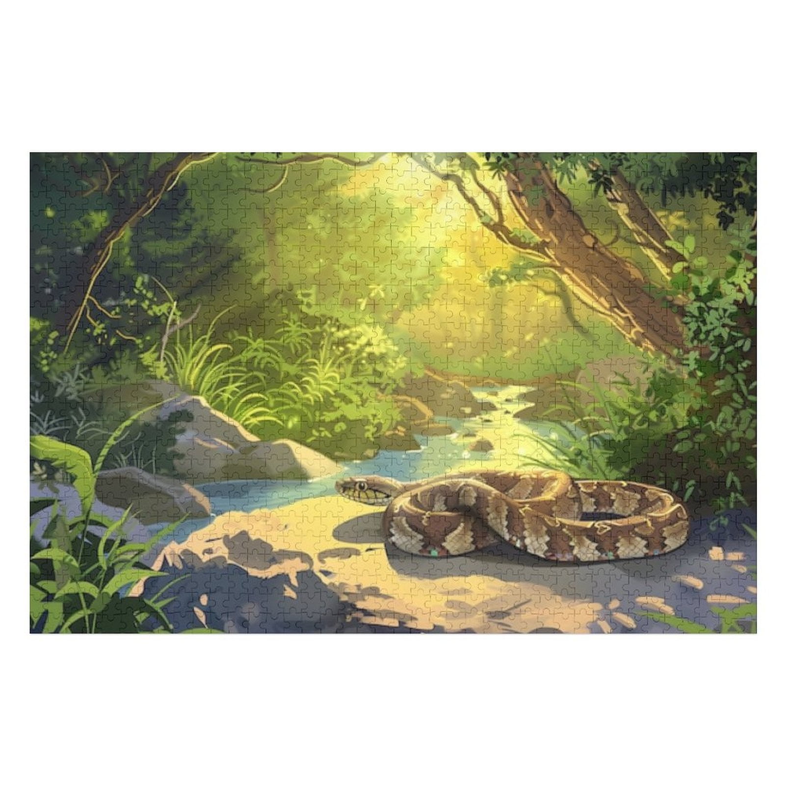 Puzzles for Adults 500 Pieces - Snake Challenging Jigsaw Puzzle, Daring ...