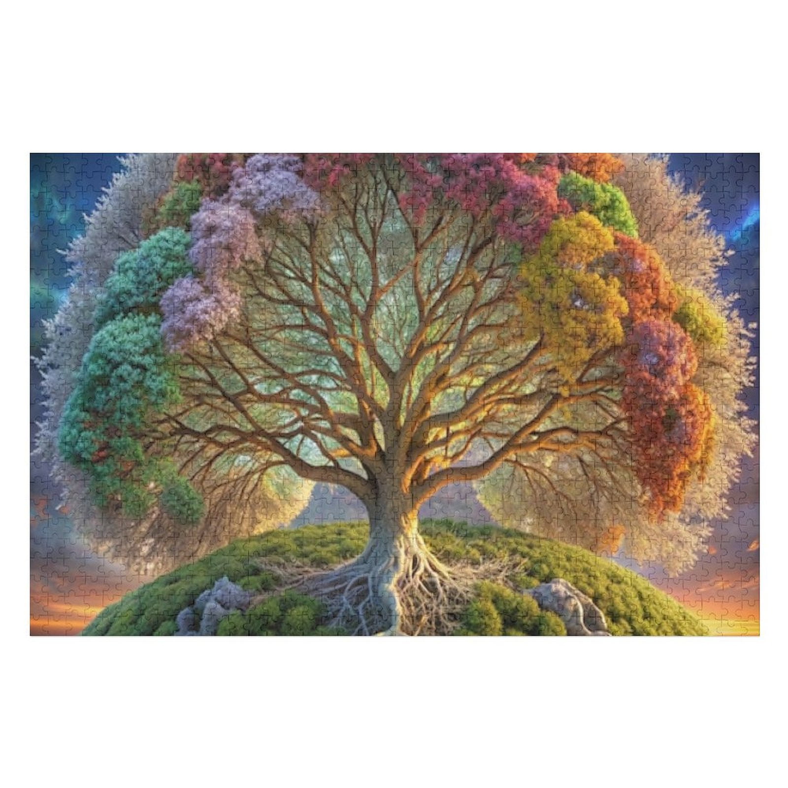 Puzzles for Adults 500 Pieces - Tree Of Life Puzzle Game Wonderful ...
