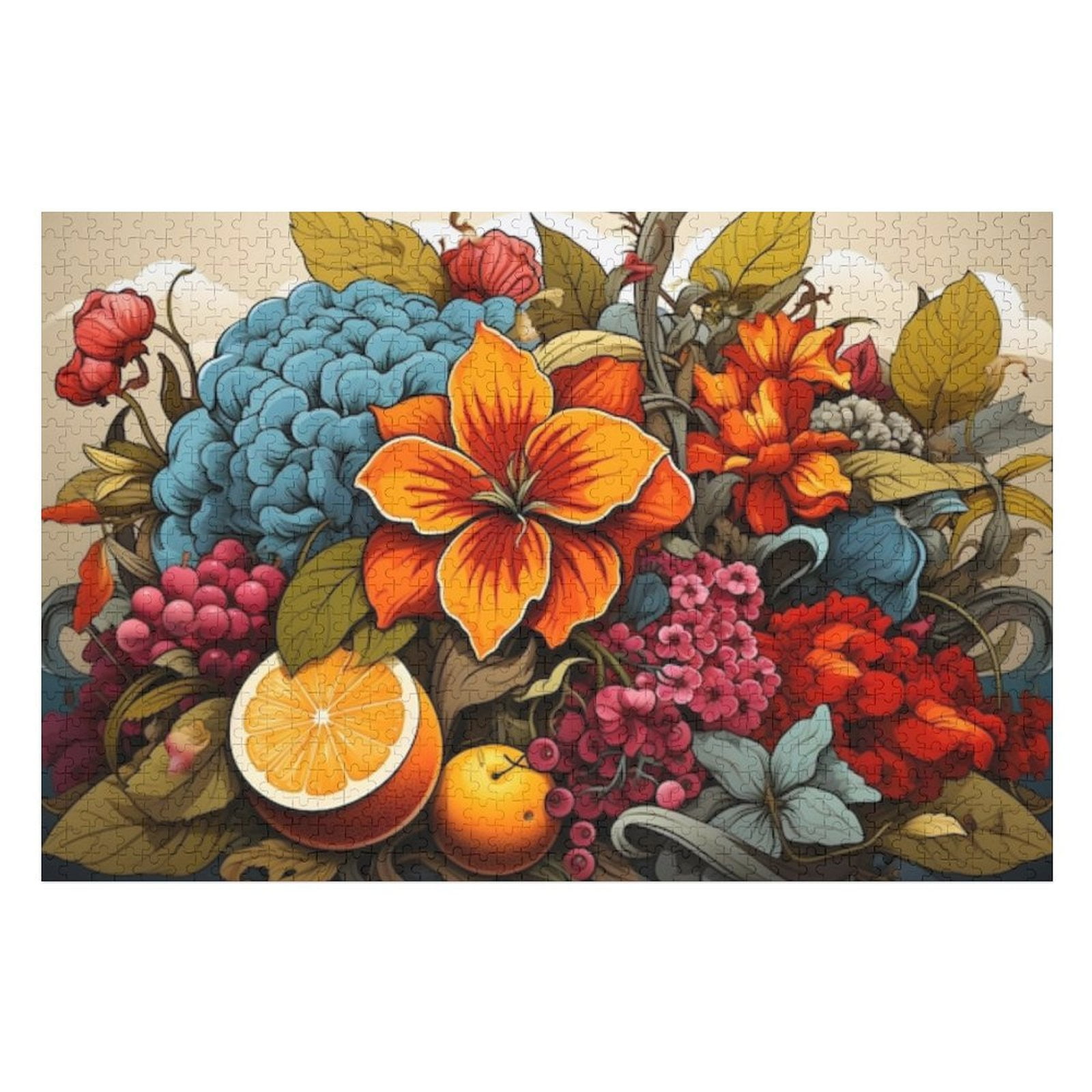 Puzzles for Adults 500 Pieces - Tropical Flower Best Challenging ...