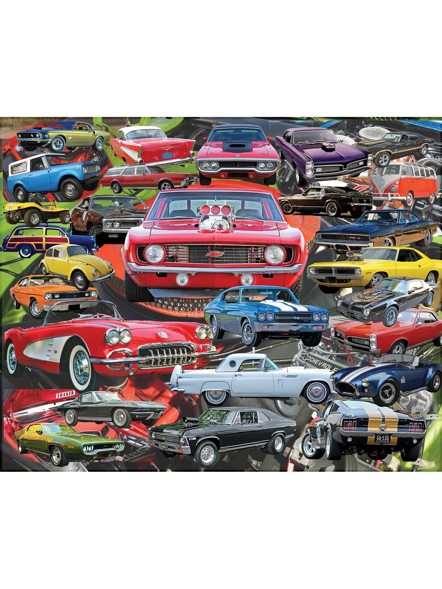 Hart Puzzles Boomers' Favorite Cars - 1000 Piece Vintage Jigsaw for ...