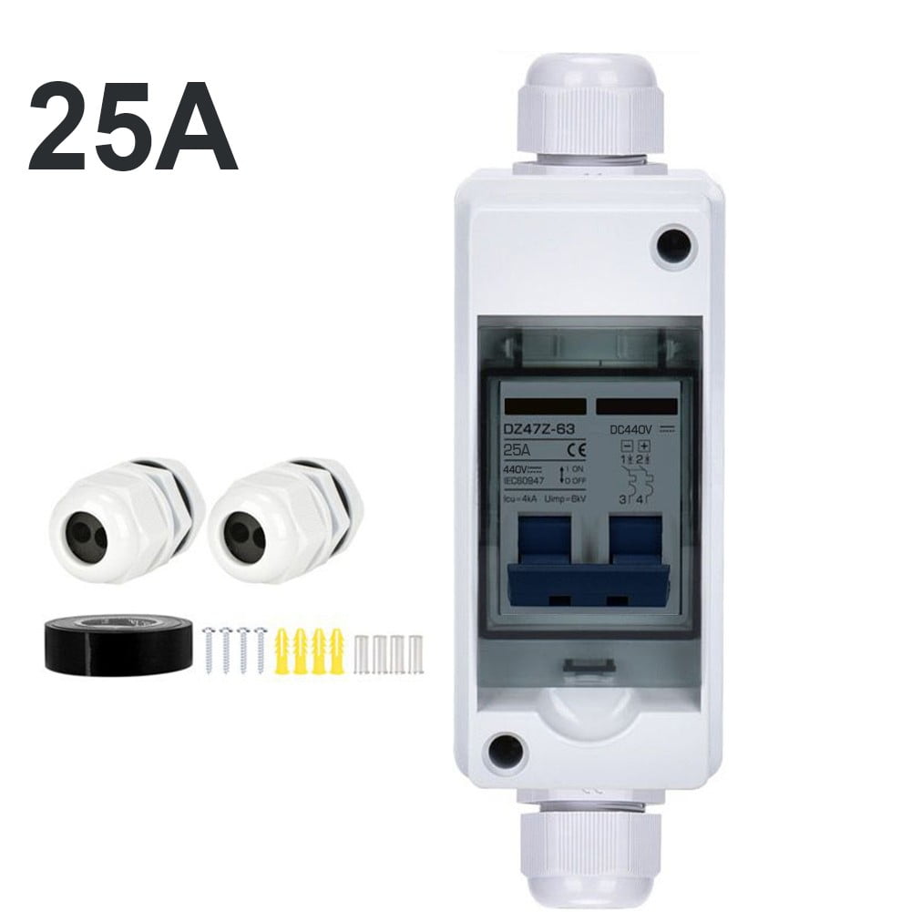 Pv Disconnector Dc/ Ac440V Solar Energy Disconnector New Waterproof Box 25A YIWEI - Walmart.com