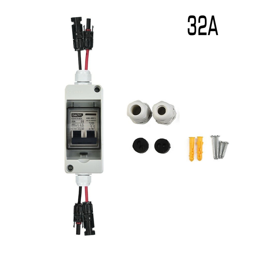 Pv Isolator Switch Dc/Ac 30A Ip65 Disconnect Circuit Breaker For Solar Panels--32A - Walmart.com