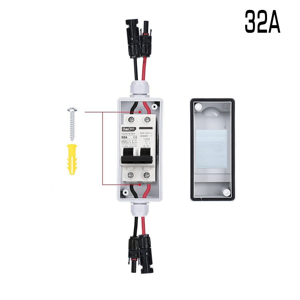 PV Isolator Switch DC/AC 30A IP65 Disconnect Circuit Breaker for Solar ...