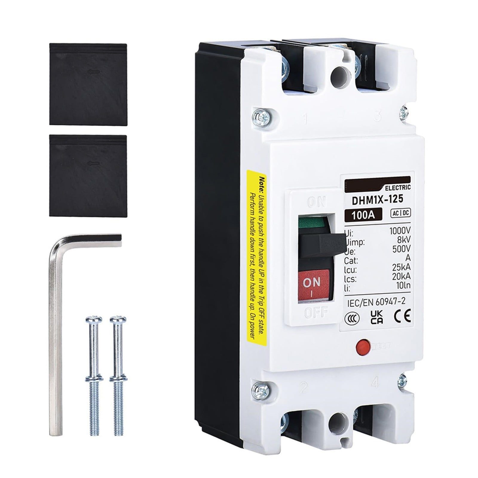 Pv Mccb Dc Isolator Switch 2P Dc500V Pv Compact Circuit Breaker For ...