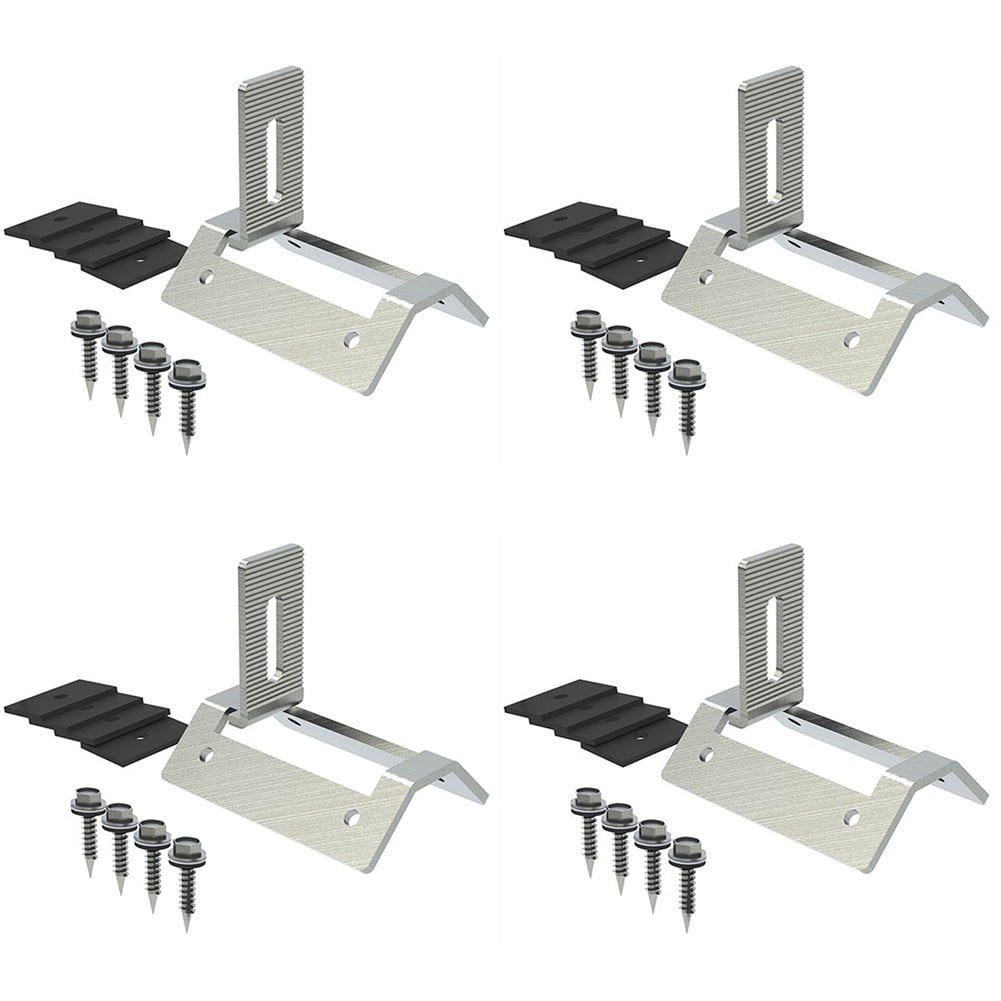 Pv Roof Hook for Rail Mounting On Sheet Trapezoidal Clamp Roof Hook Clamp,4Pcs - Walmart.com