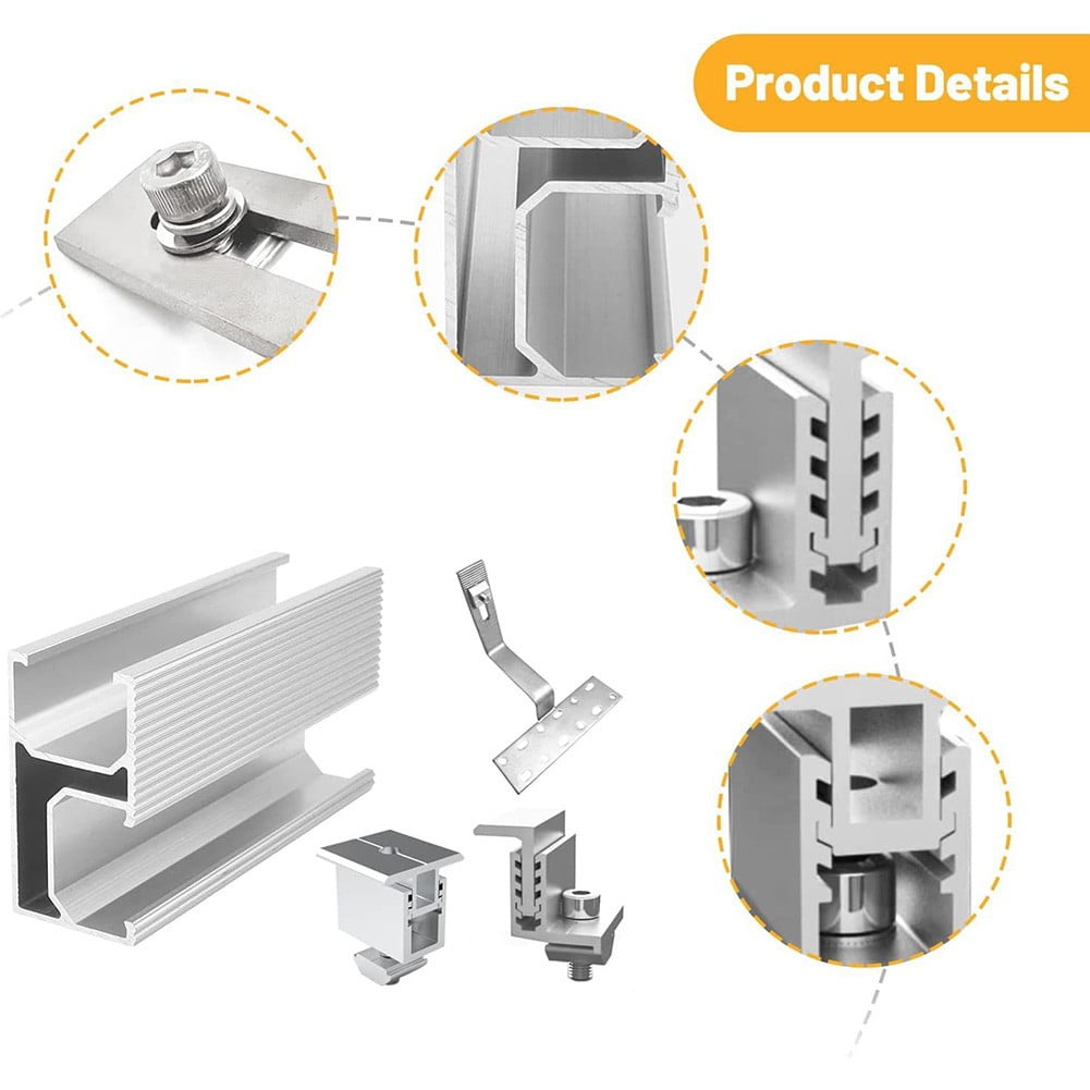Pv Solar Mounting Kit For 2 Panels On Brick Roofs Adjustable Brackets ...