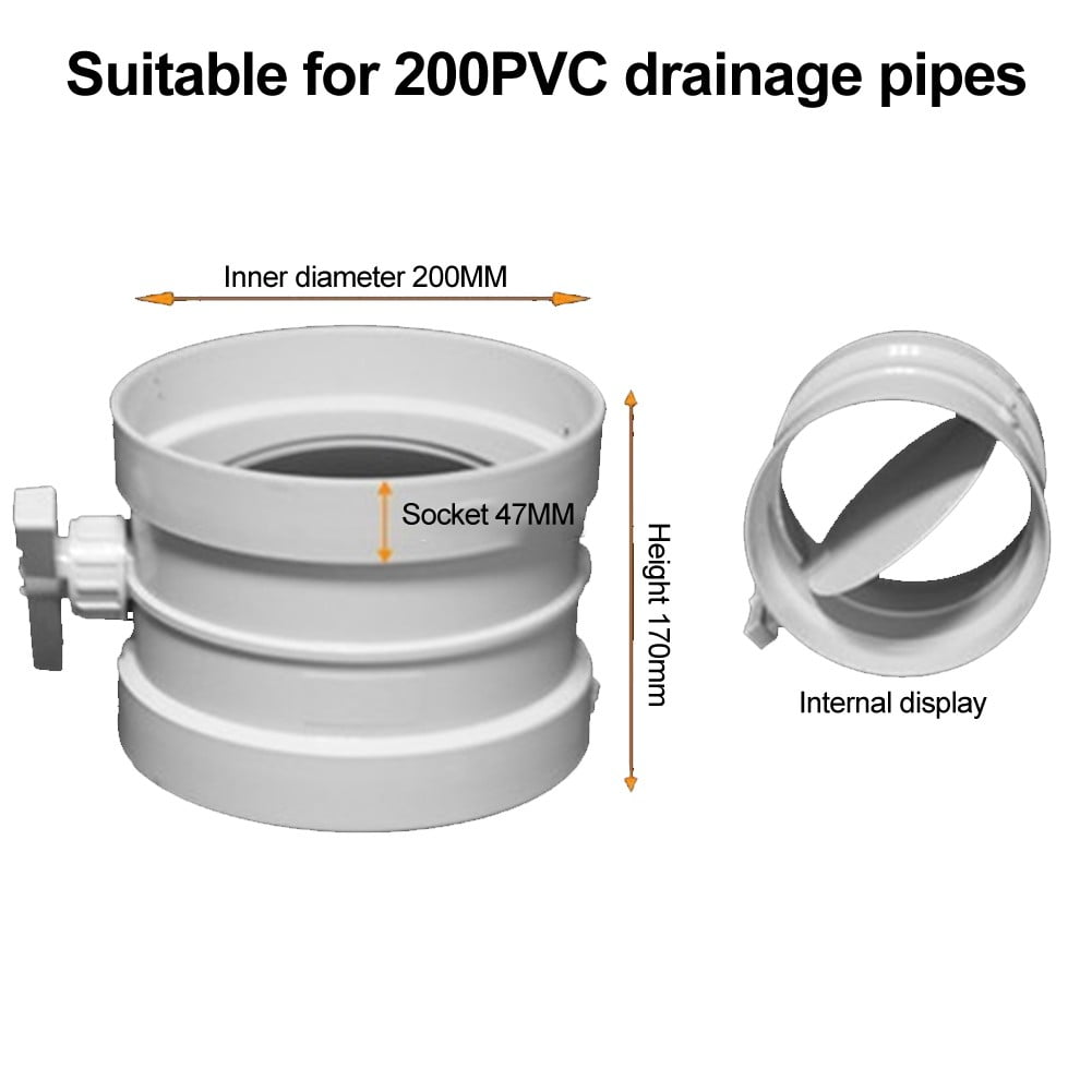 Pvc Air Volume Control Valve Manual Control Duct Air Volume Stop ...
