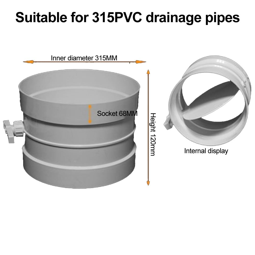Pvc Air Volume Control Valve Manual Control Duct Air Volume Stop ...