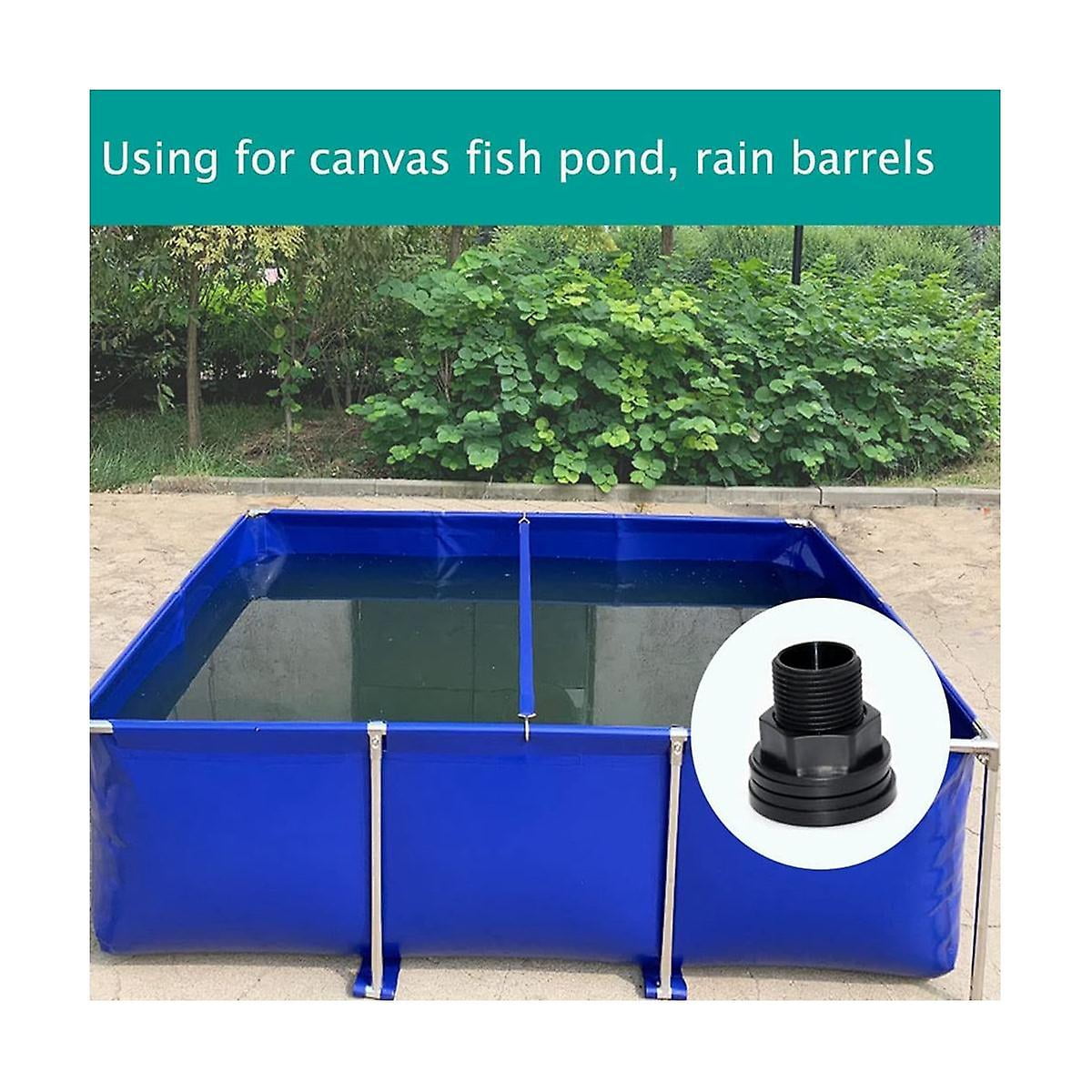 Pvc Bulkhead Fitting Double Threaded Bulkhead Water Tank Connector For ...