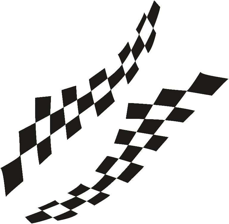Pvc Car Exterior Sticker, Sovob 2 Pcs Checkered Pattern Decorative ...