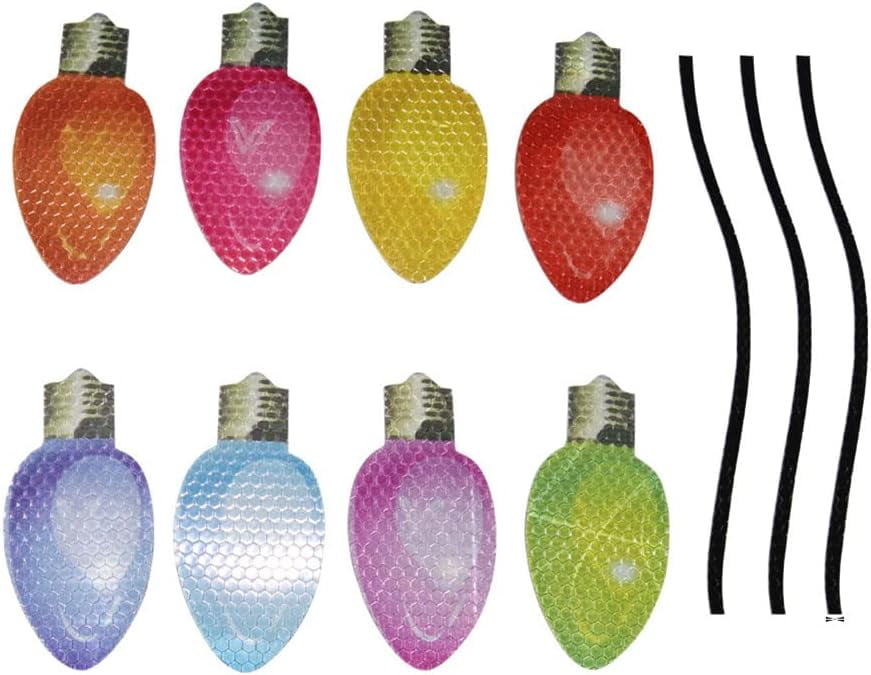 Pvc Christmas Light Bulb Magnetic Decals Stickers, Sovob Funny ...