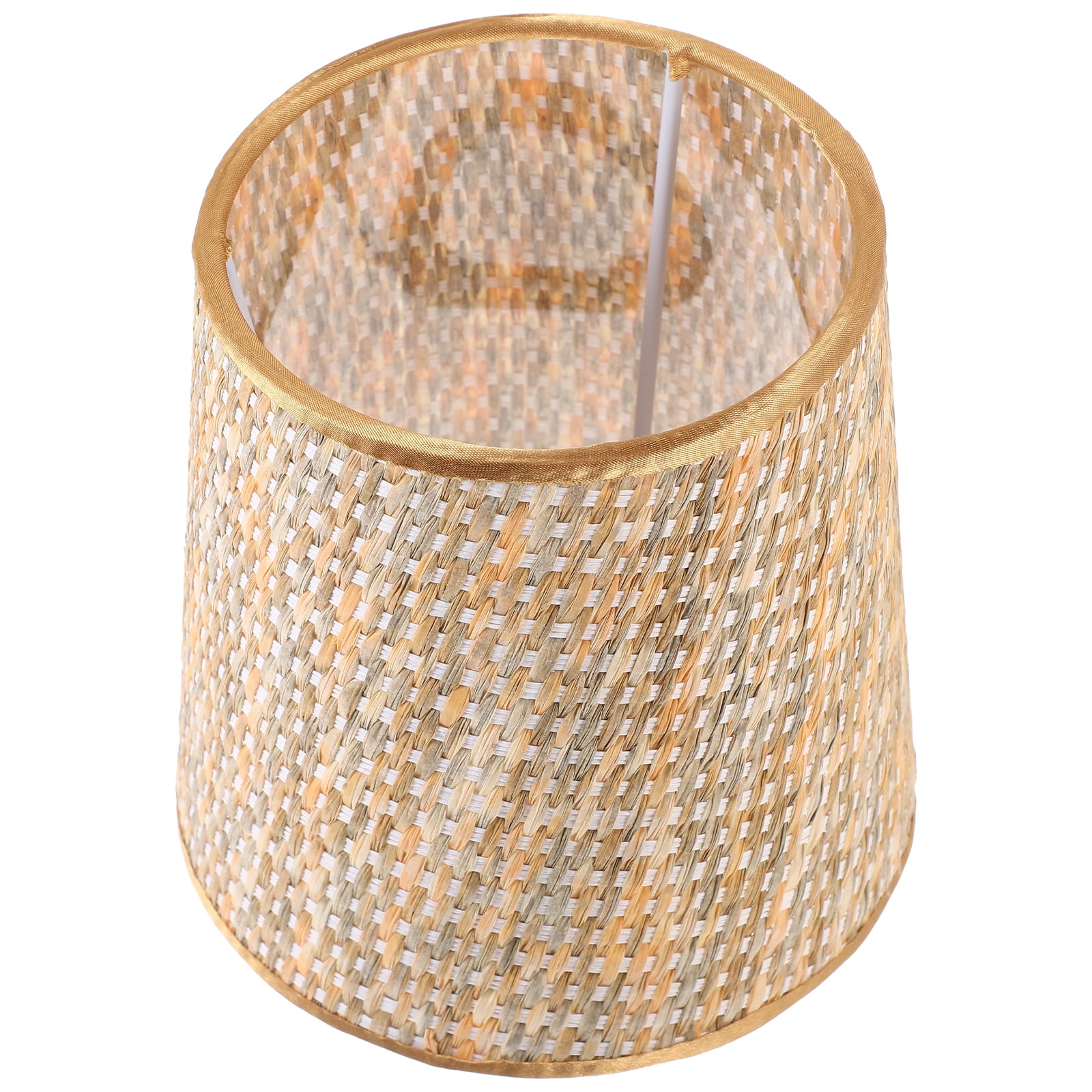 Pvc Fabric Lampshade Shell Bedroom Colorful Woven Tapered Cone ...
