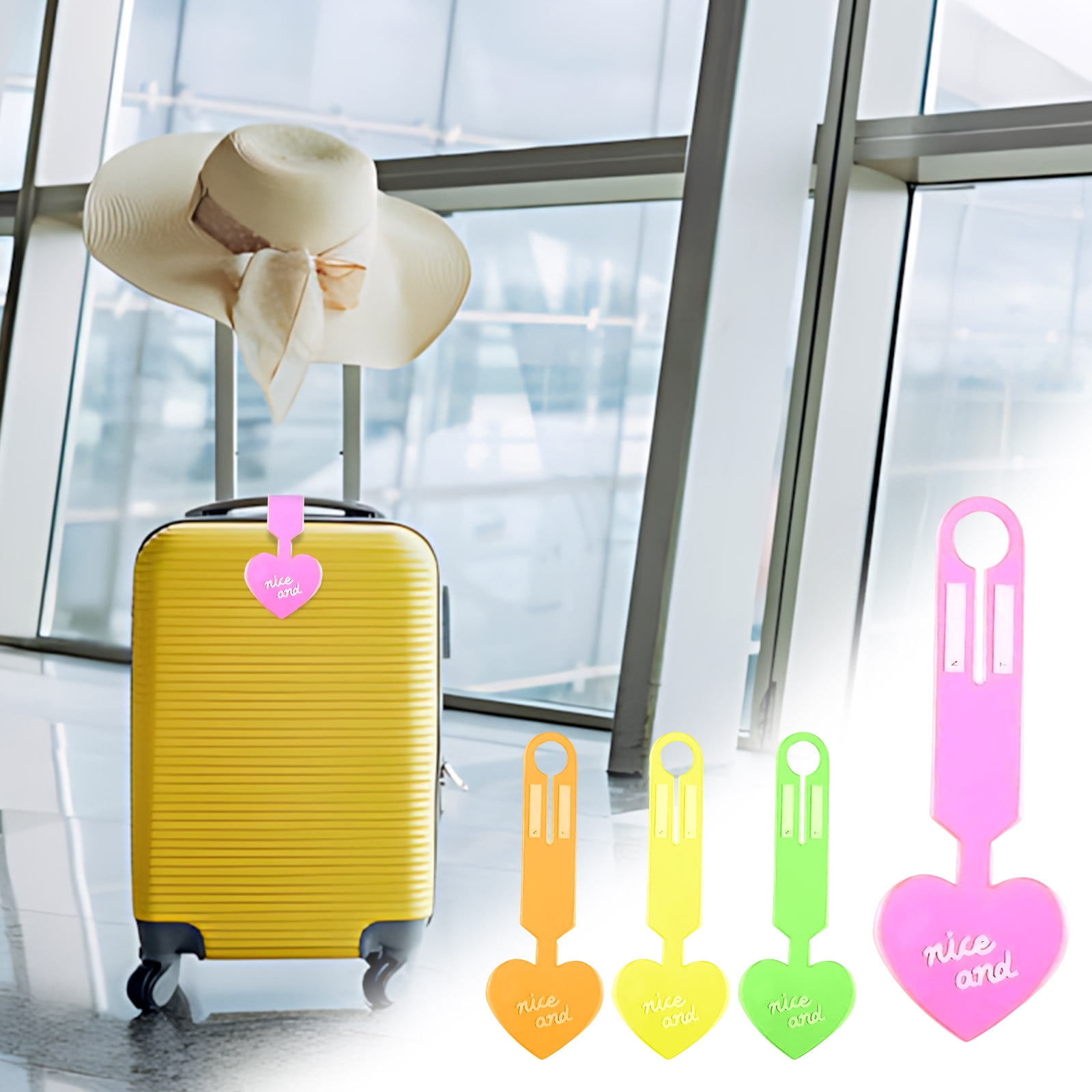 Pvc Luggage Tag, Fluorescent Travel Tag, Hanging Luggage Tag, Check ...