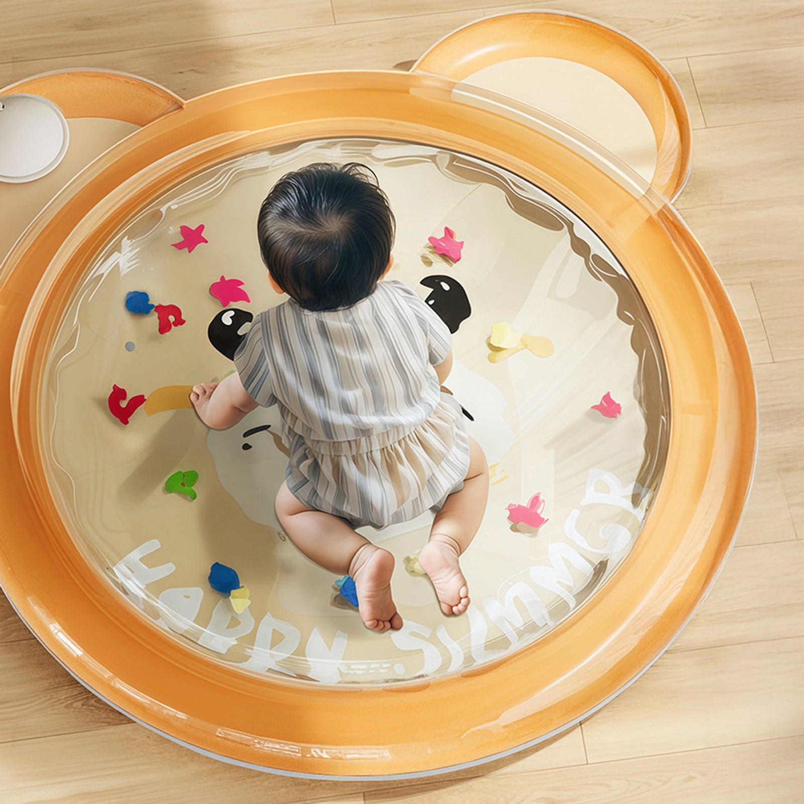 Pvc Pad Kids Mat Cartoon Bear Mat Leak-proof Pvc Water Pad Cushion ...