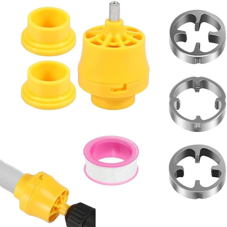 Pvc Pipe Threader Kit, Electric Drill Compatible PVC Pipe Threader Kit ...