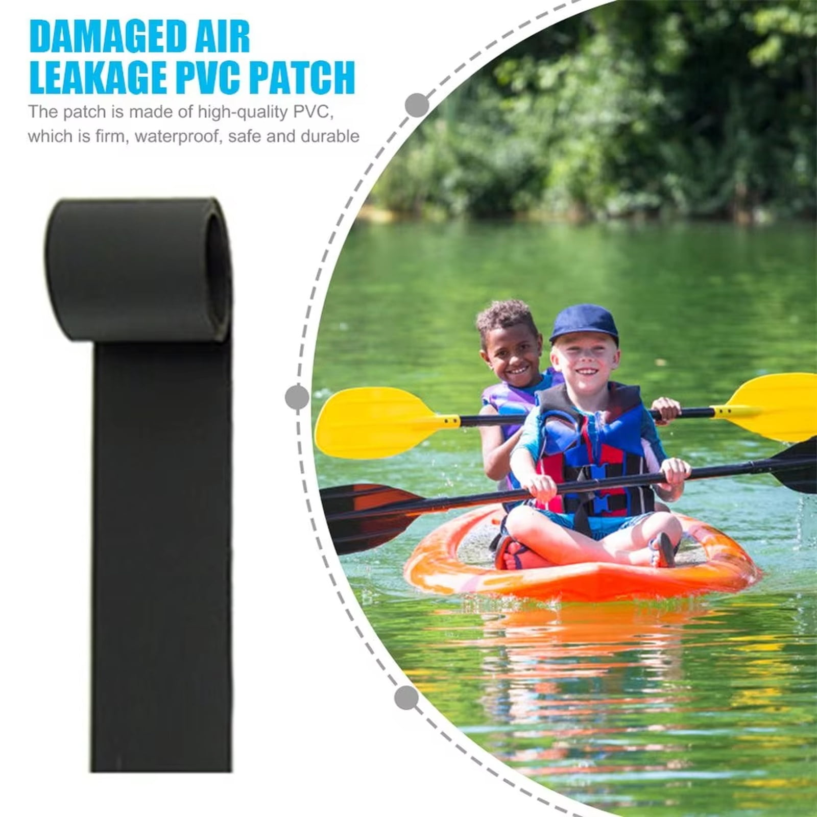 Pvc Rubber Super Strong Patch Repair Tape For Inflatable Boat Kayak ...