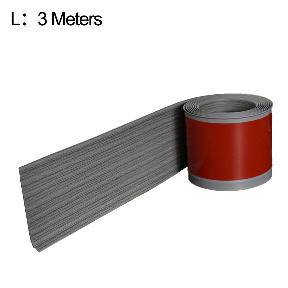 Pvc Skirting Line Edge Household Decoration Sticker Waterproof Grey ...