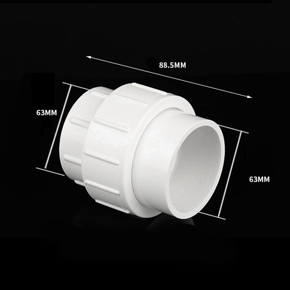 PVC union water supply pipe joint pipe accessories 63/75/90/110mm ...