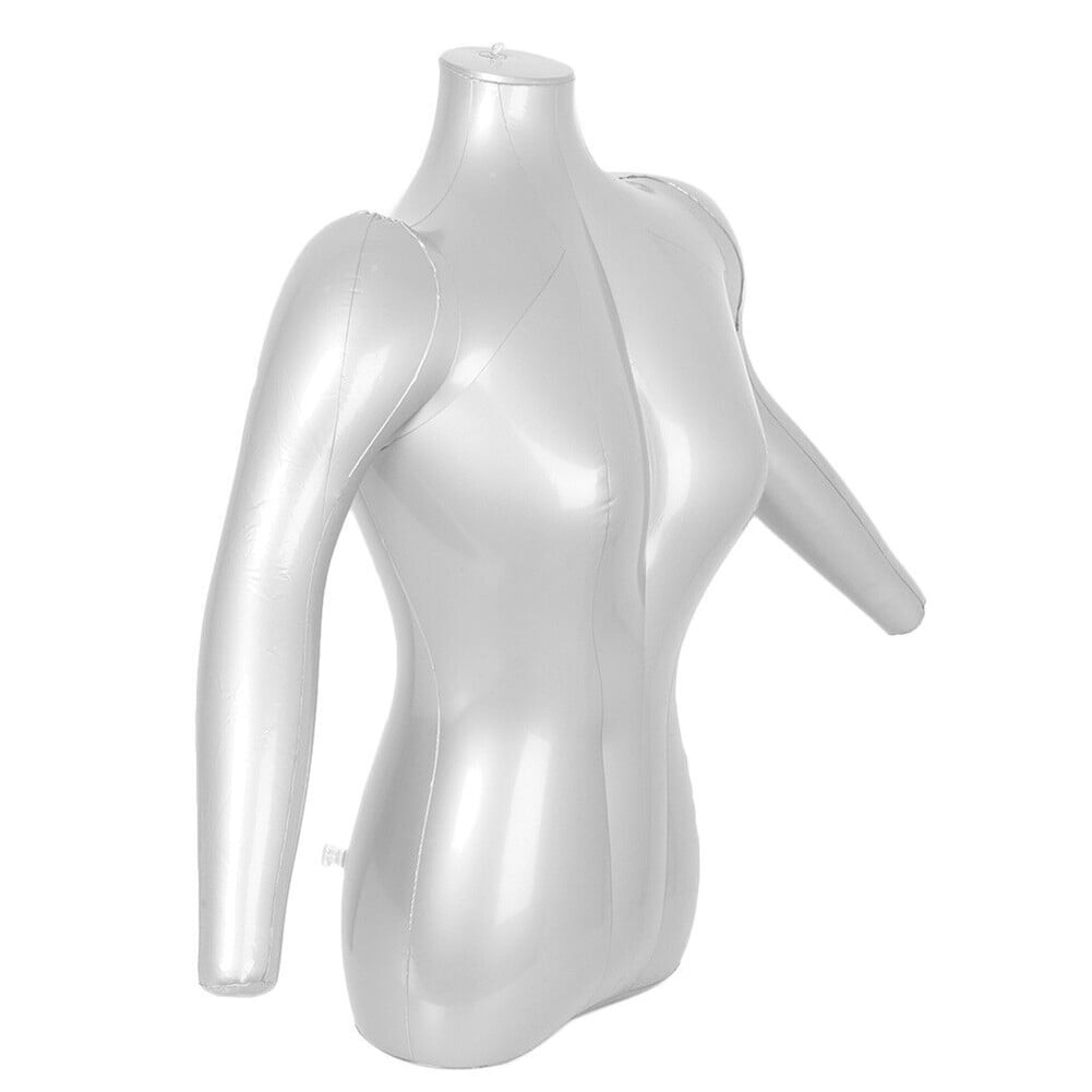 Pvc Woman Half Body Inflatable Mannequin Shirt Tee Top Display Torso ...