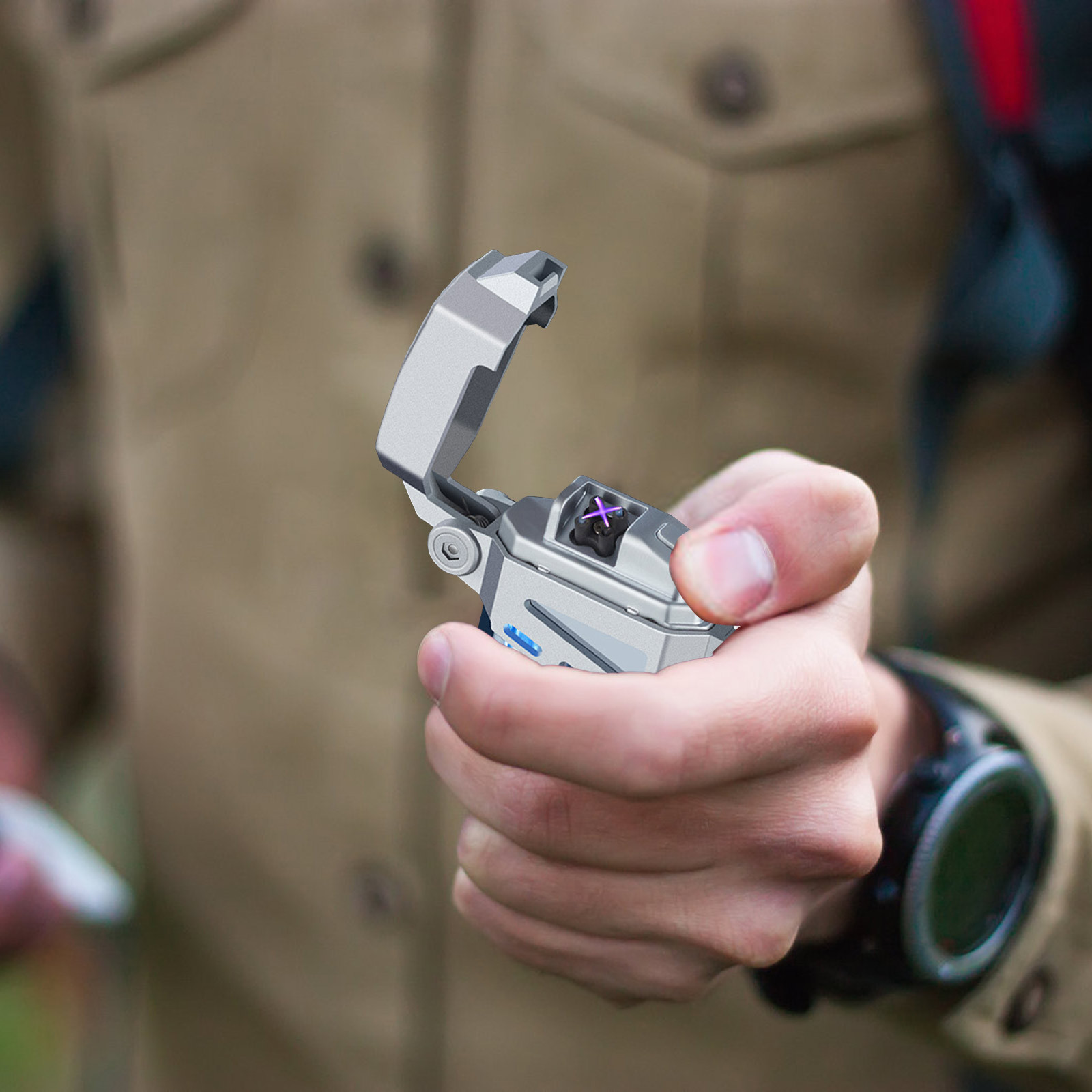 Pvdgvd High-value Electronic Light Windproof Electric Quantity Display Outdoor Lighter 2024 New ...