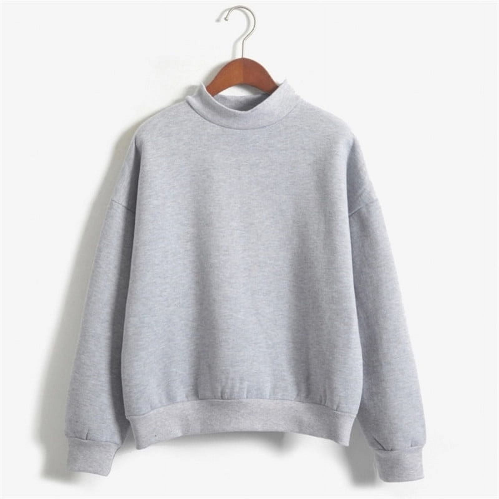 Pvkarhg Oversized Sweatshirt for Women Fall Winter Mock Neck Pullover ...
