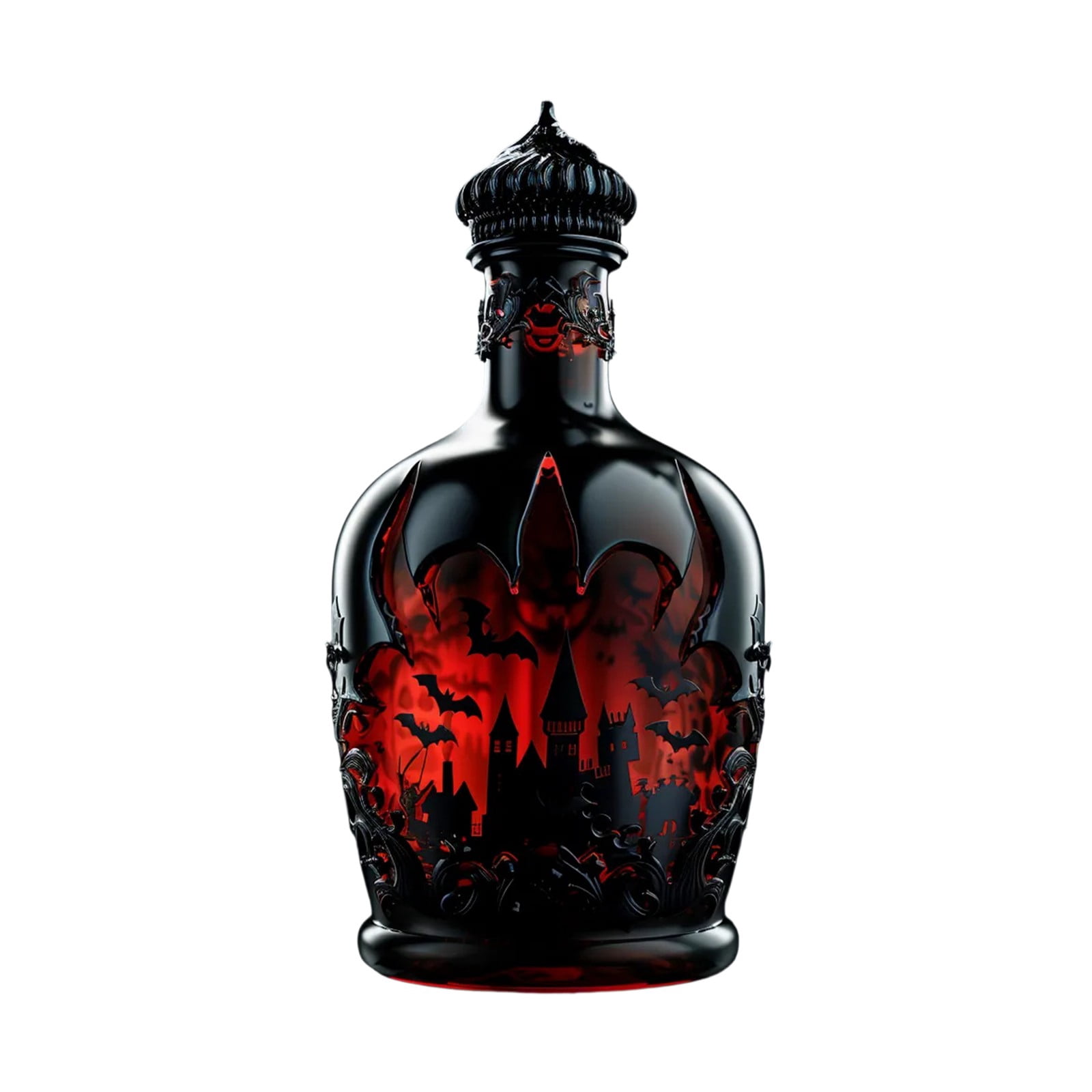 Pvrsomyn Castle, Bat, Vampire Element Wine Bottle Potion Style Whiskey ...